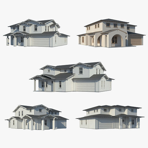 Family House Collection 2 3D model | CGTrader