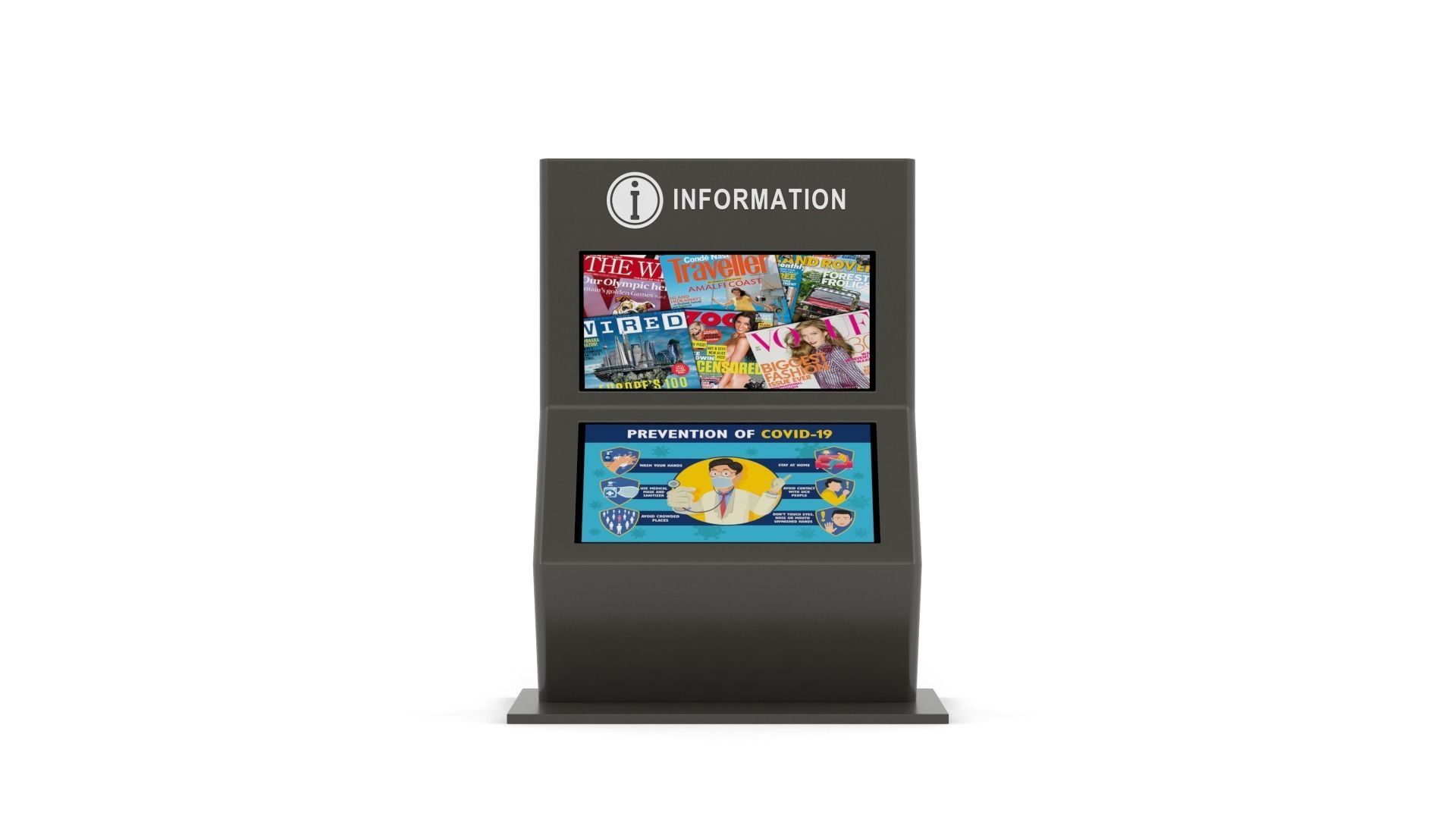 Kiosks Collection samsung lcd tv stand 3D model | CGTrader