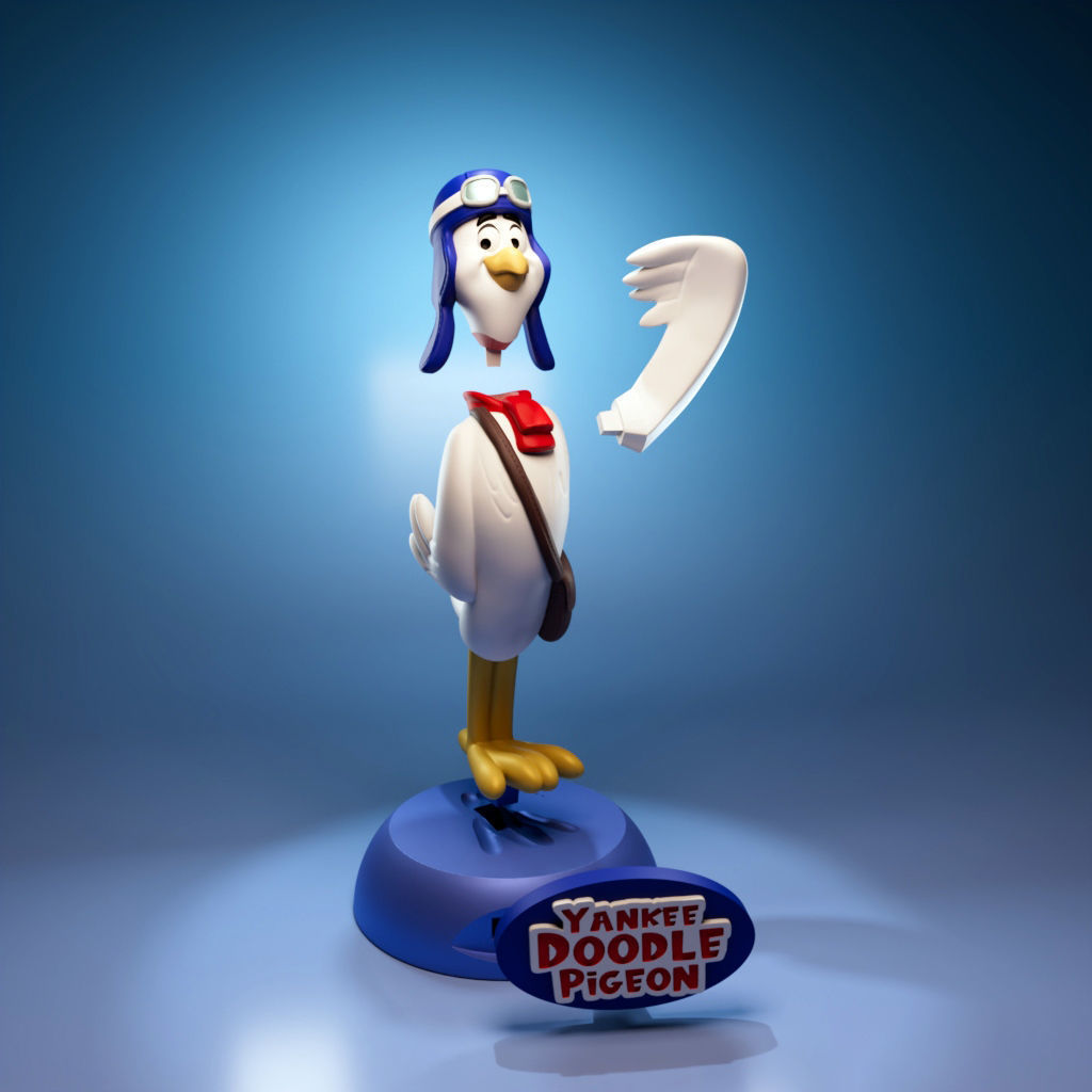 Yankee Doodle Pigeon 3D model 3D printable | CGTrader