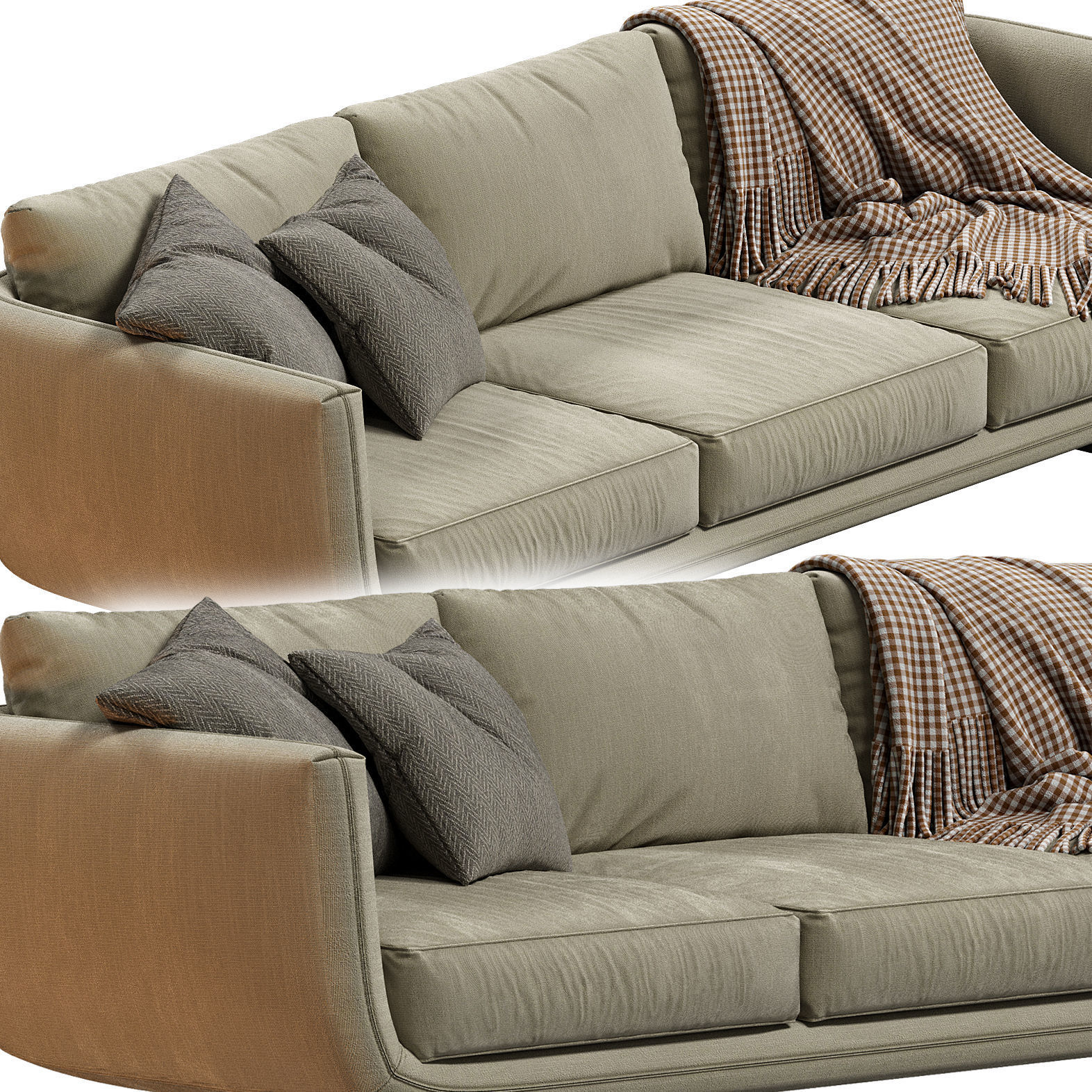 Dema Modulny Divan Slim 3D model | CGTrader