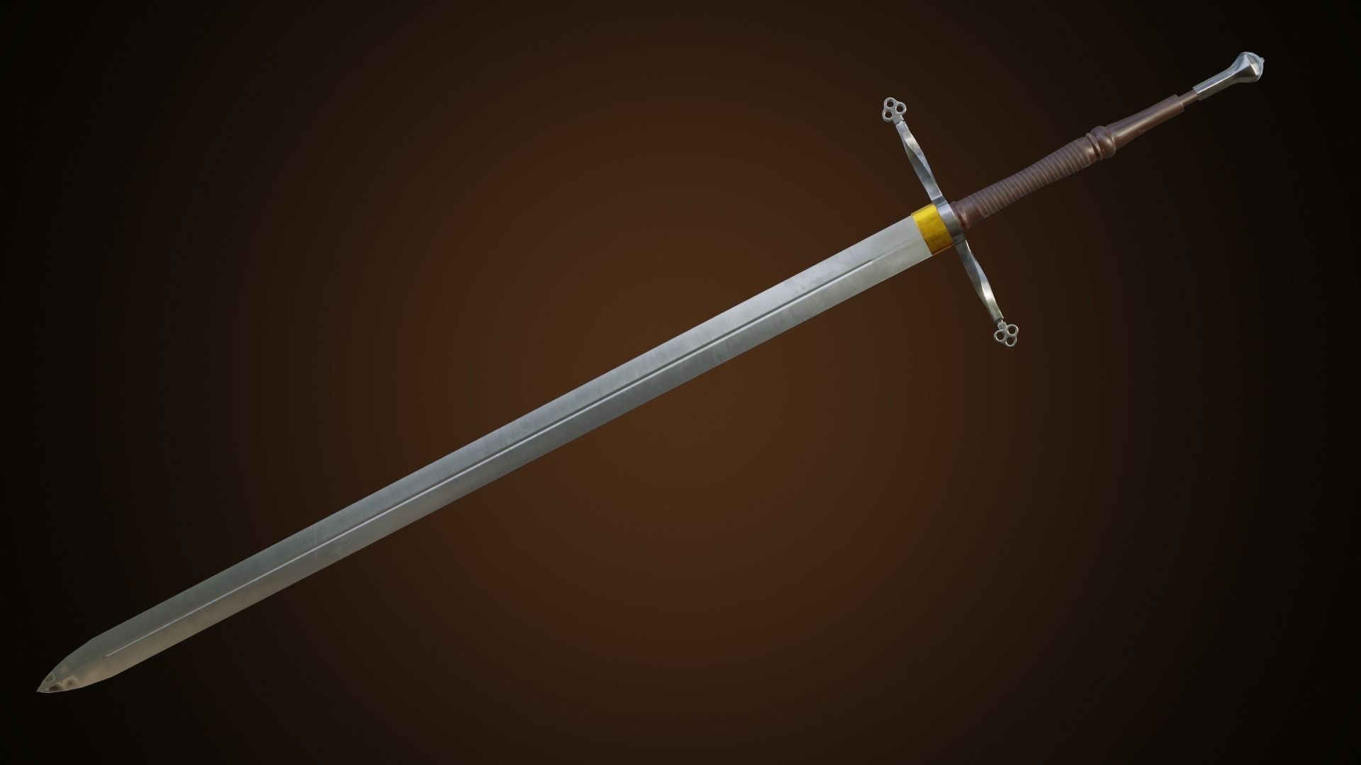3D model Two hand sword VR / AR / low-poly | CGTrader