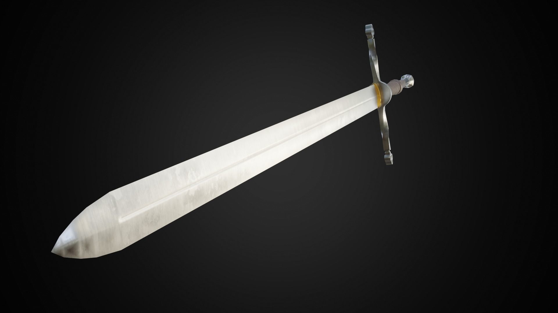 3D model Two hand sword VR / AR / low-poly | CGTrader
