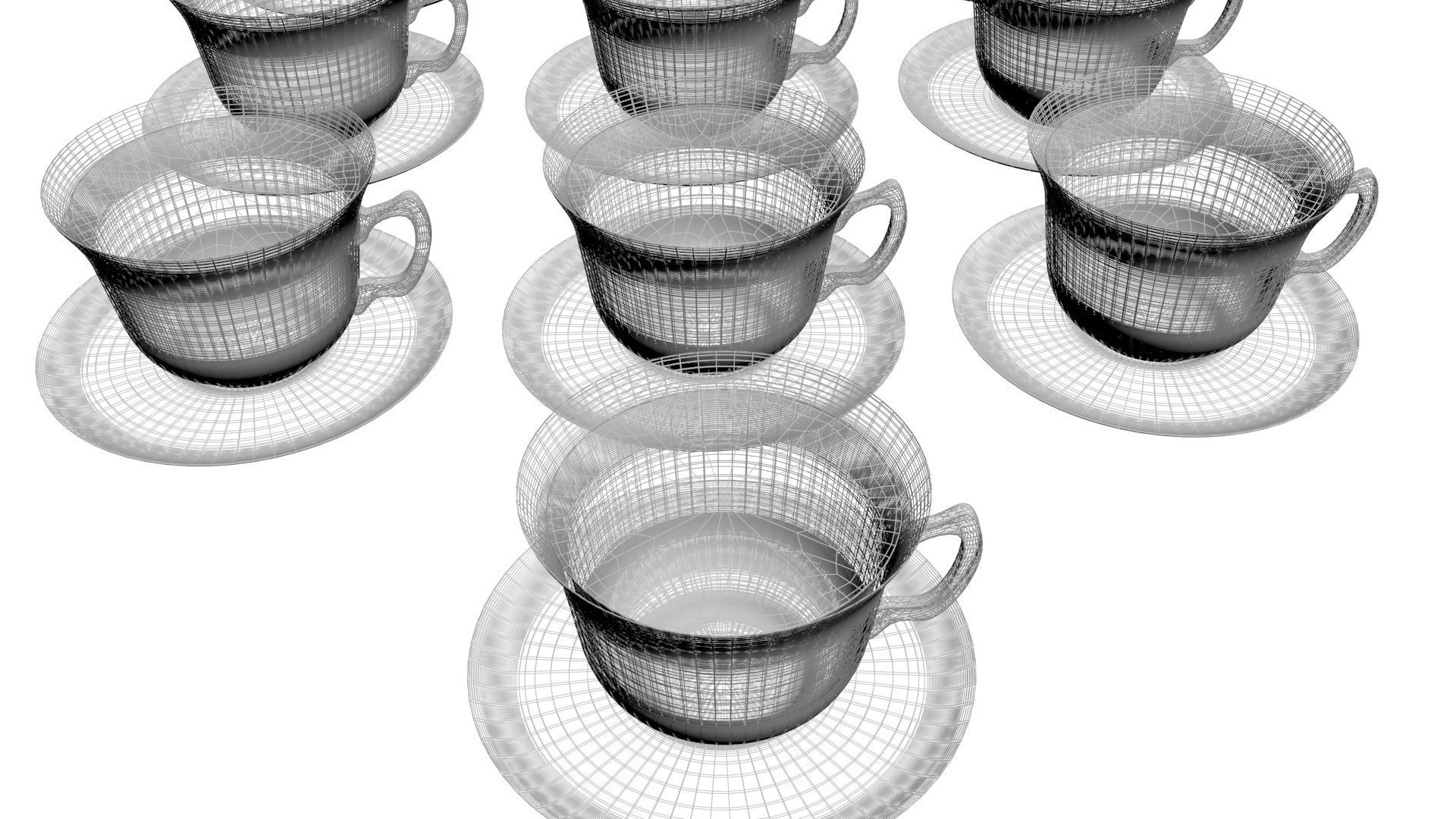 Different Flavors of Tea Set 3D model | CGTrader