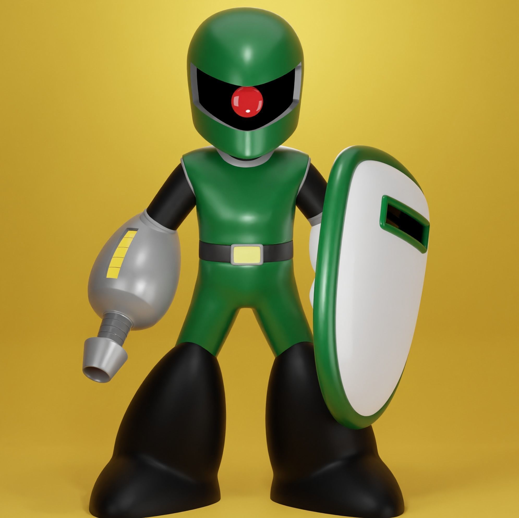 Sniper Joe Rockman Megaman 3D model | CGTrader