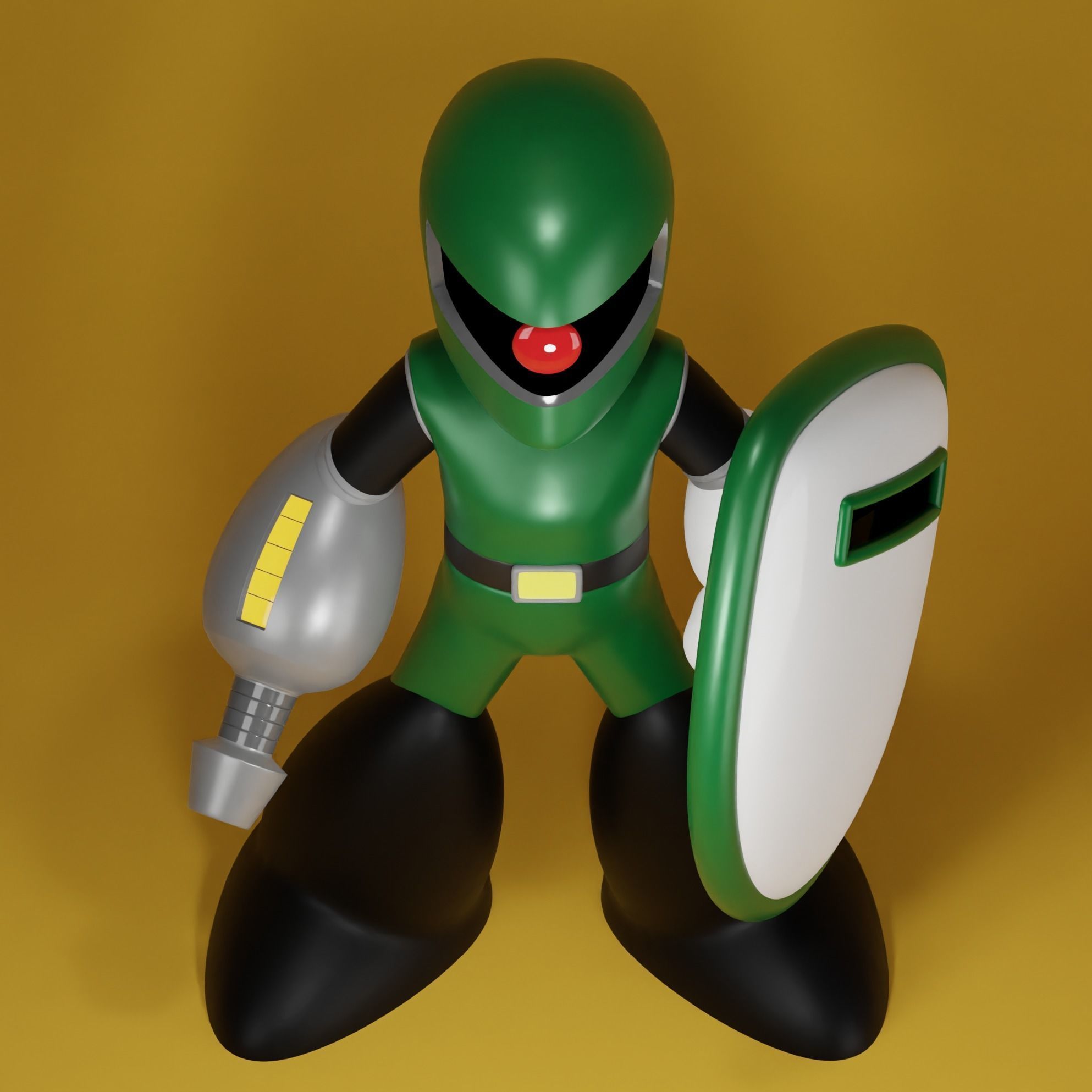 Sniper Joe Rockman Megaman 3D model | CGTrader
