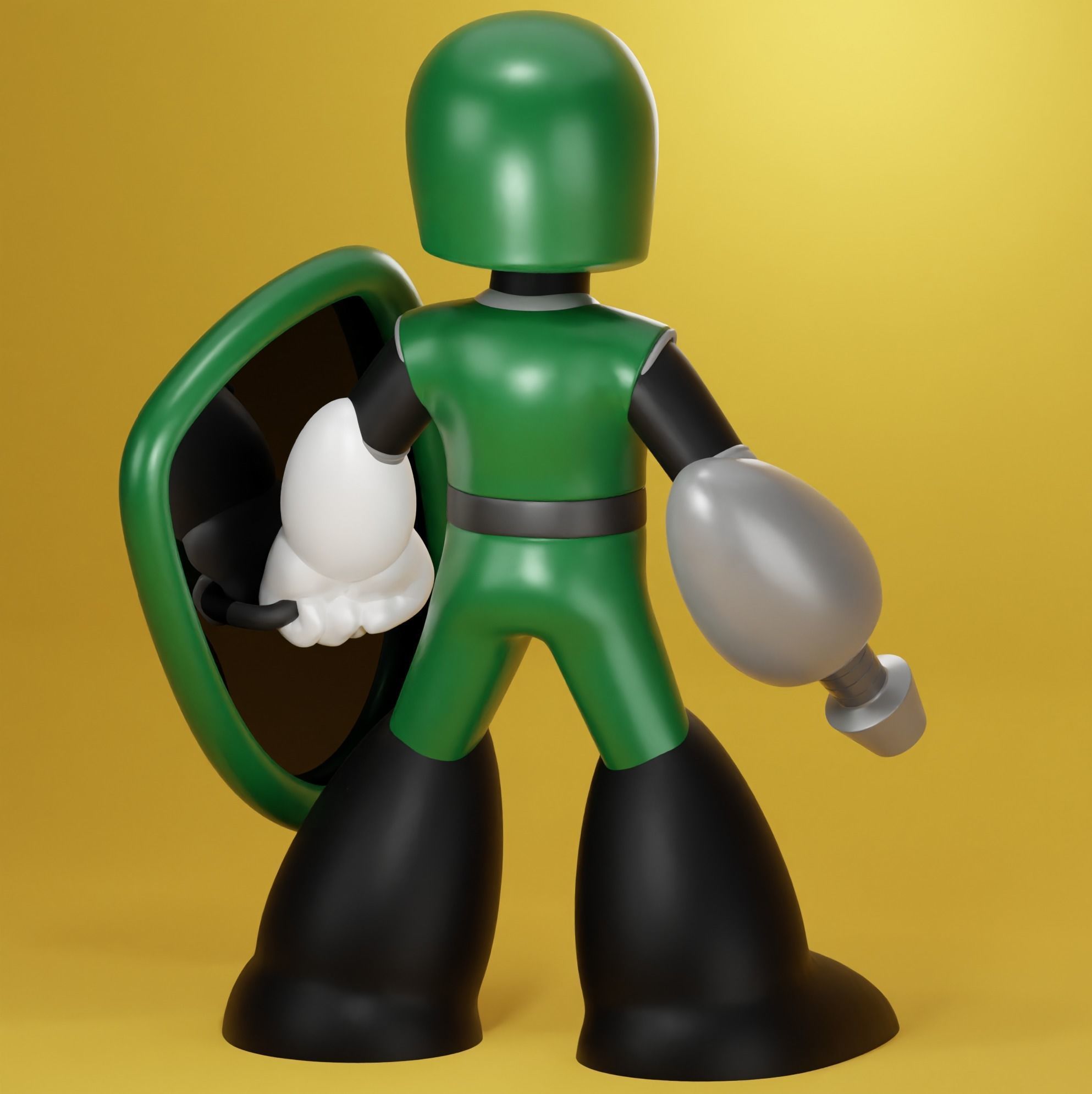 Sniper Joe Rockman Megaman 3D model | CGTrader