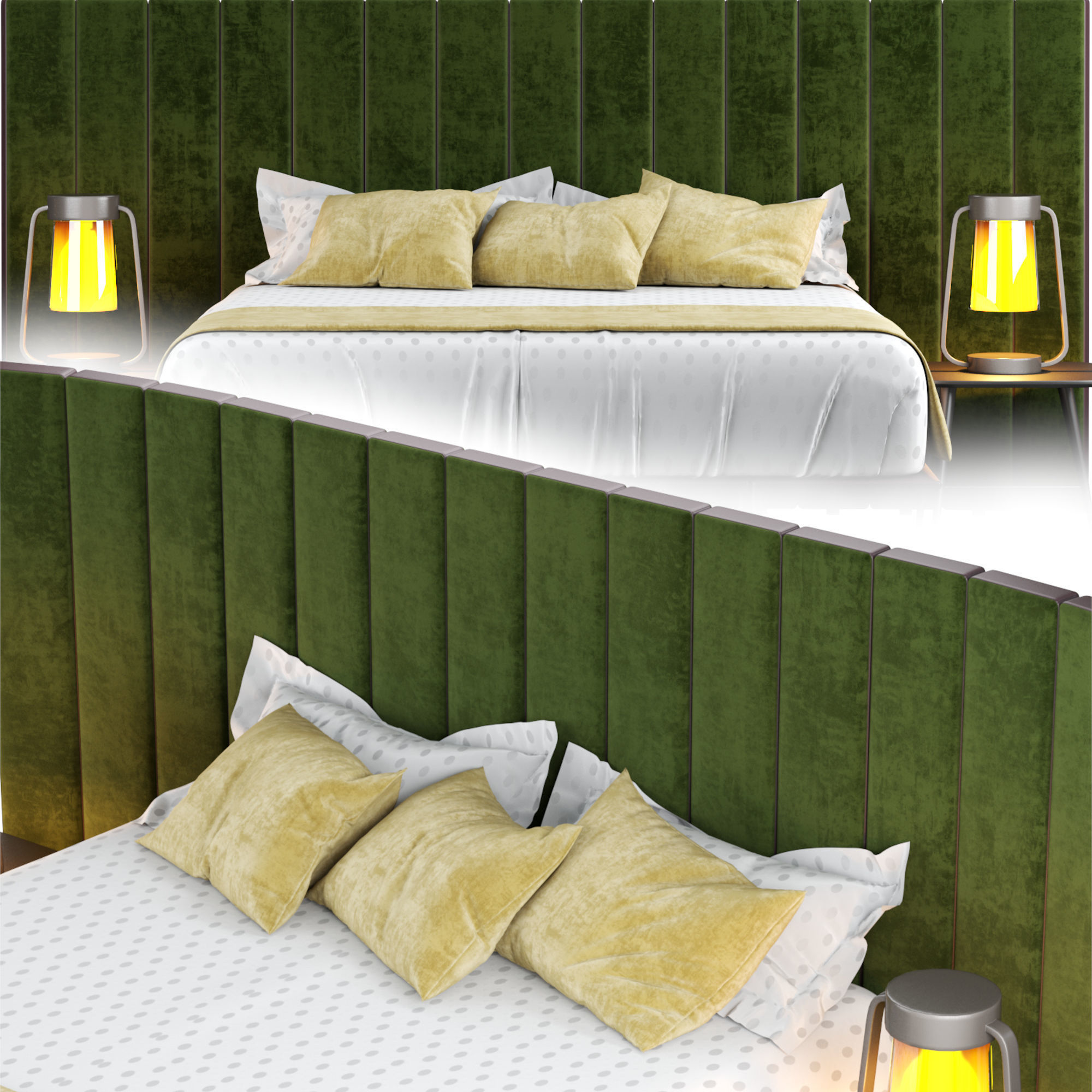 3D model Roche Bobois Backstage Bed VR / AR / low-poly | CGTrader