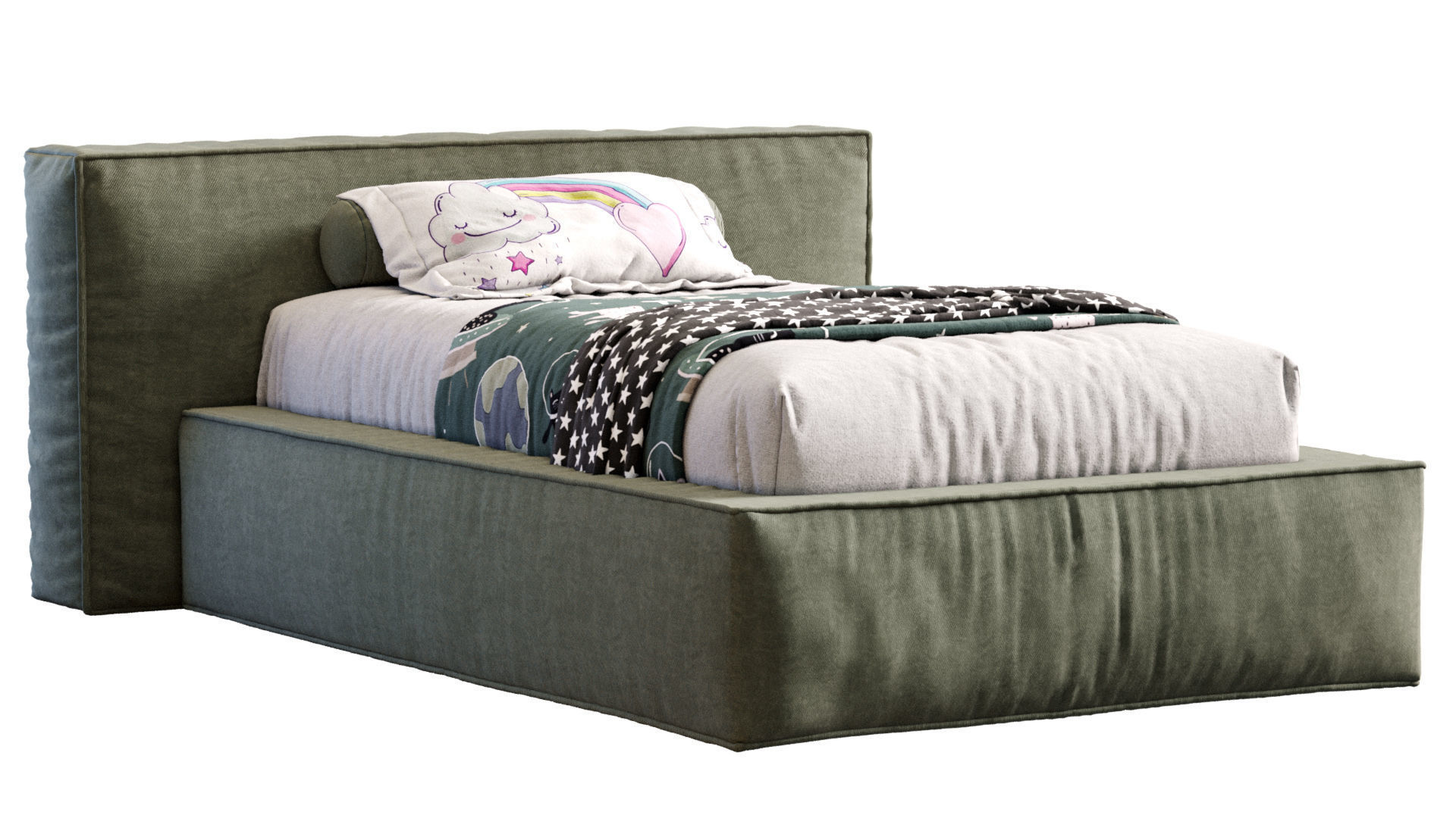 Single Bed Klifton 3D model | CGTrader