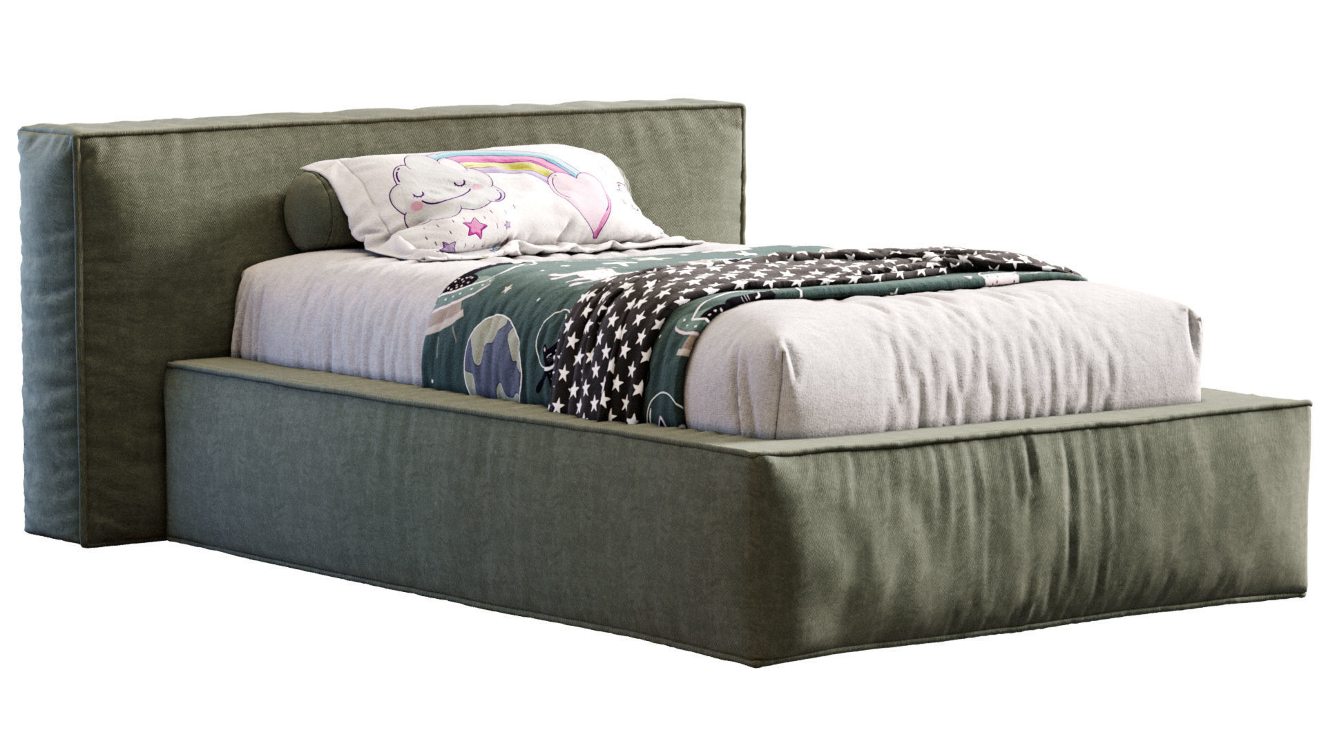 Single Bed Klifton 3D model | CGTrader