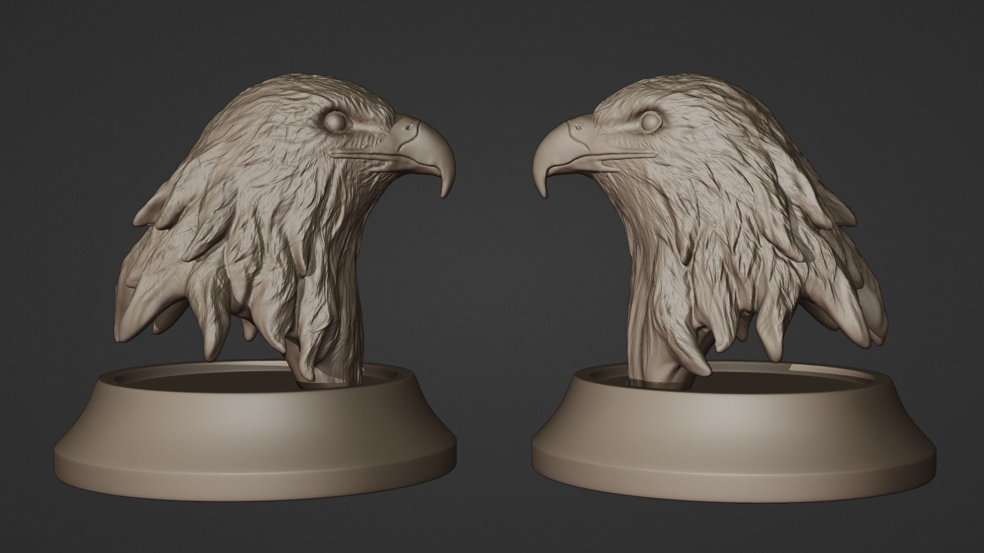 Eagle bust 3D model 3D printable | CGTrader