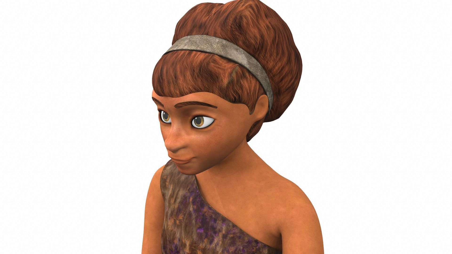 Ugga Crood - female cartoon character of the Croods 3D model | CGTrader