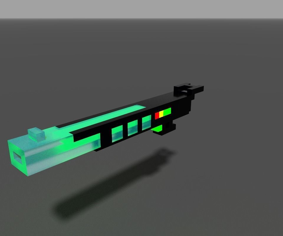 3D model Voxel Guns VR / AR / low-poly | CGTrader