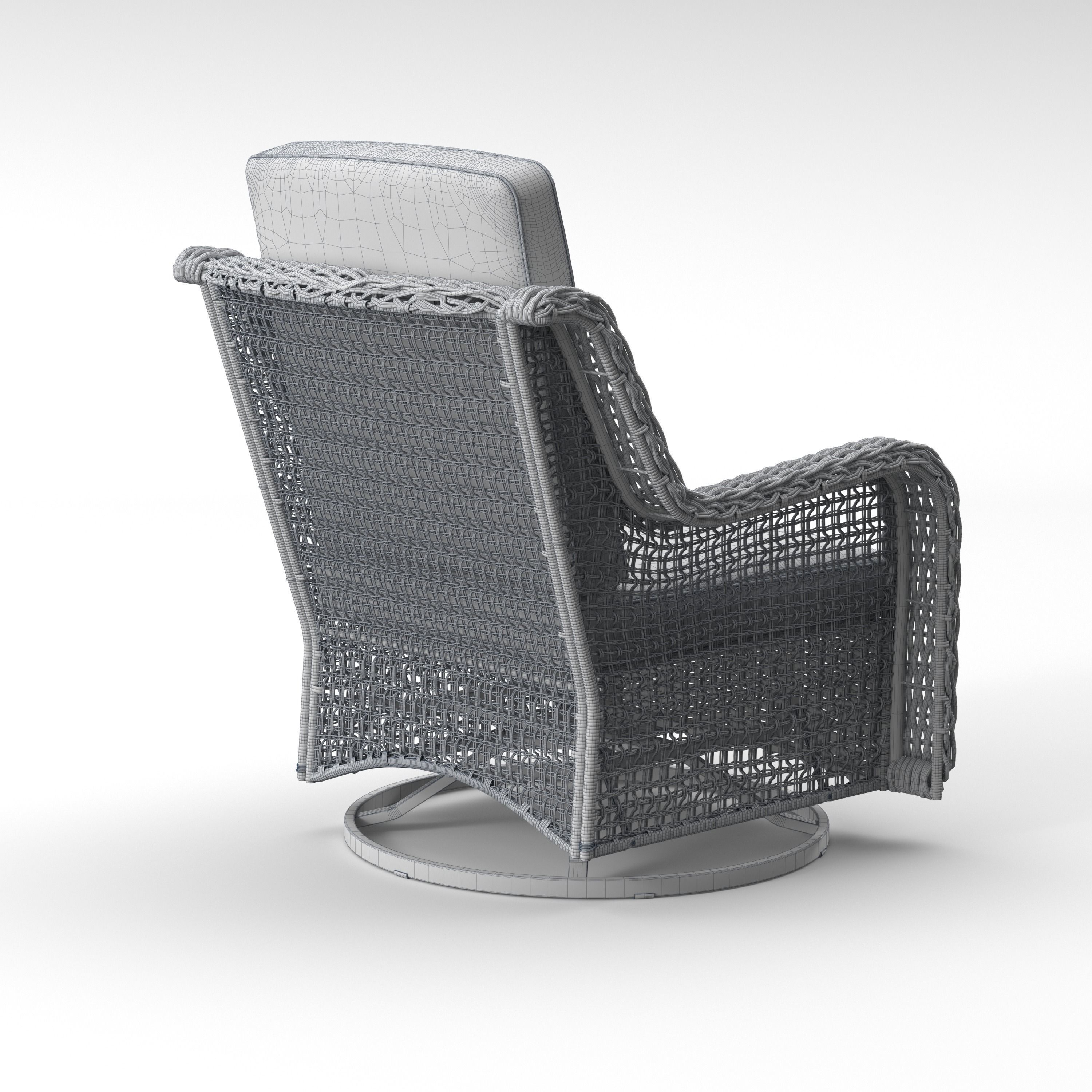 Rattan Arm Chair 3D model | CGTrader