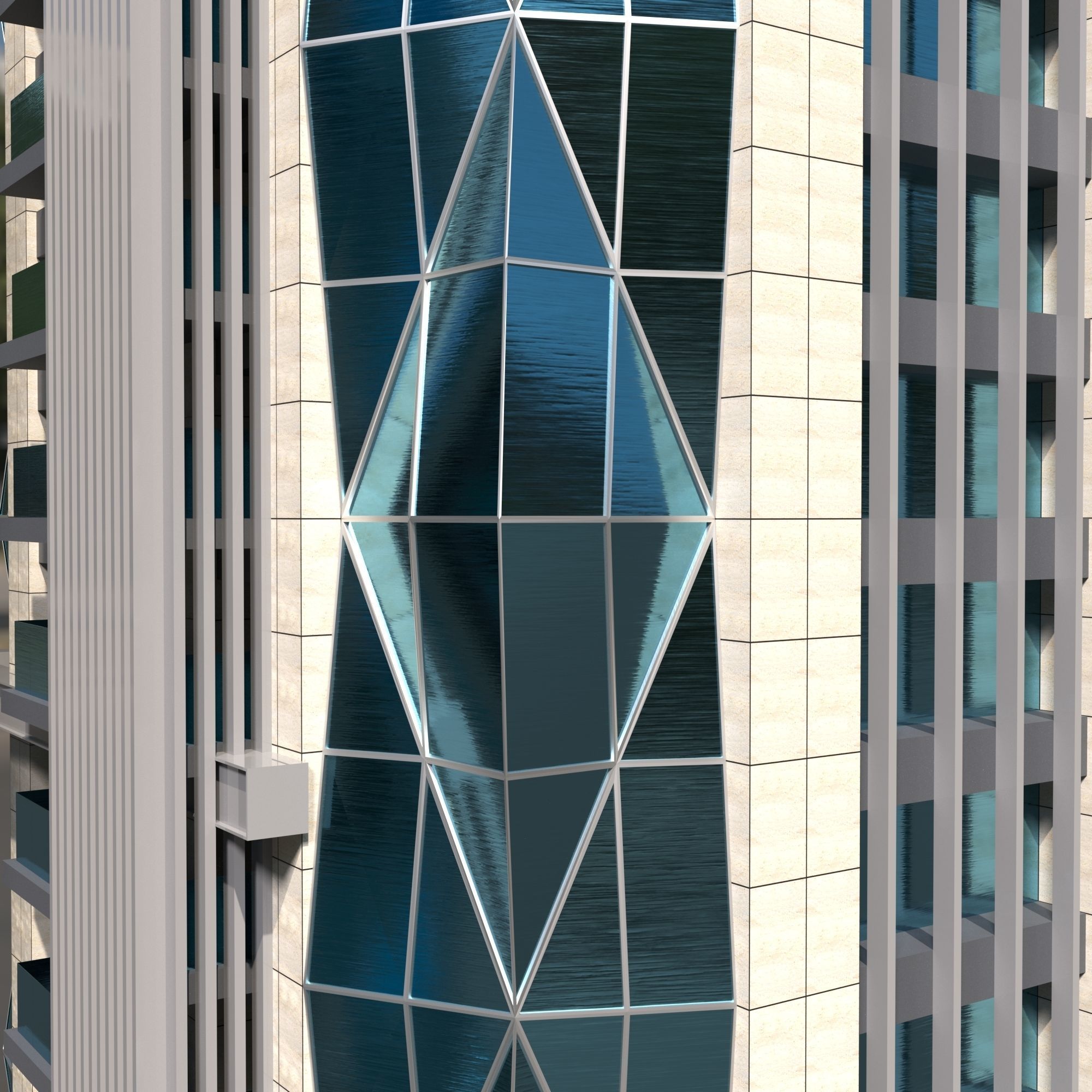 DIAMOND TOWERS TAIWAN TAIPEI 3D model | CGTrader