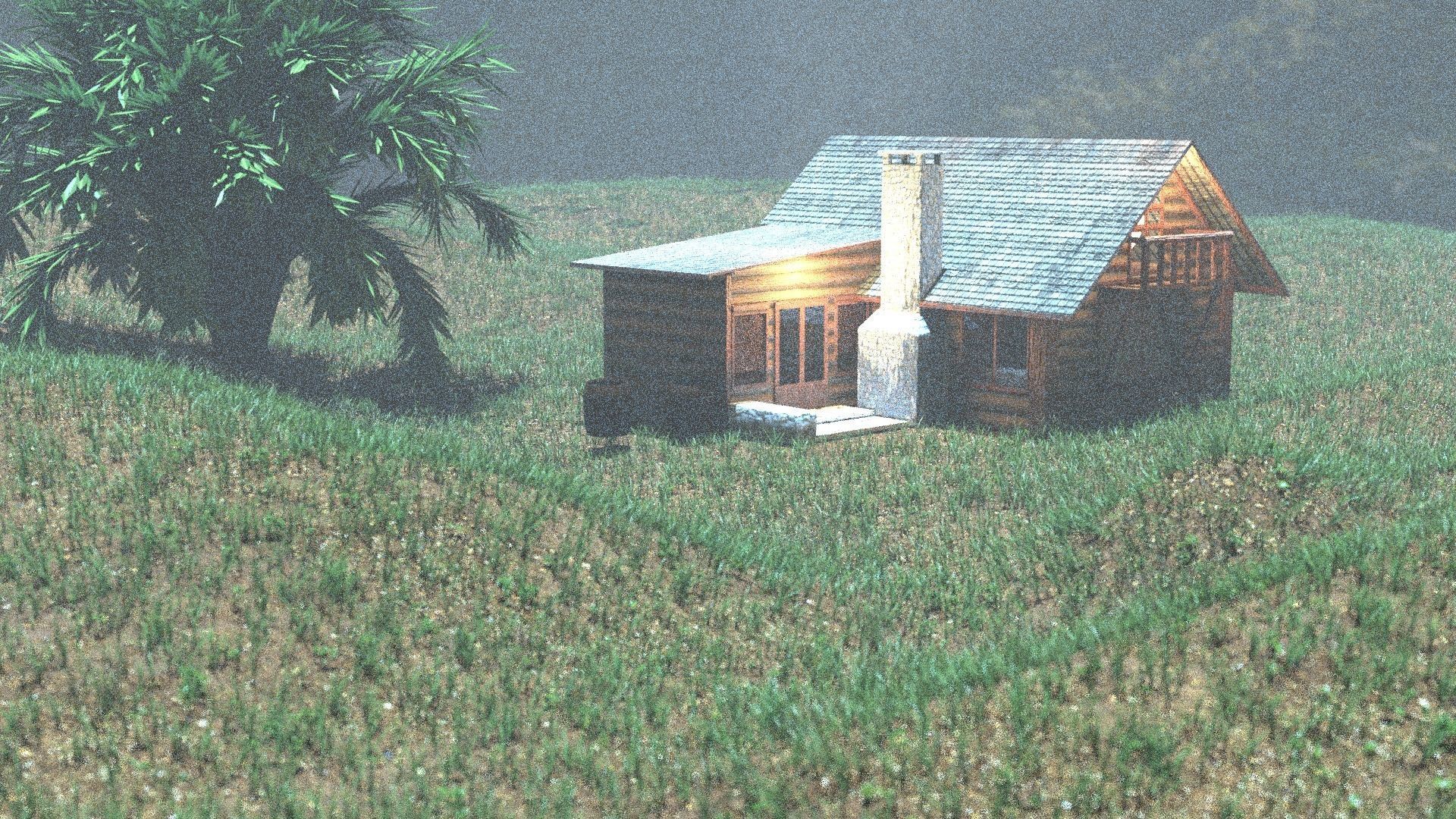 3D model Log cabin VR / AR / low-poly | CGTrader