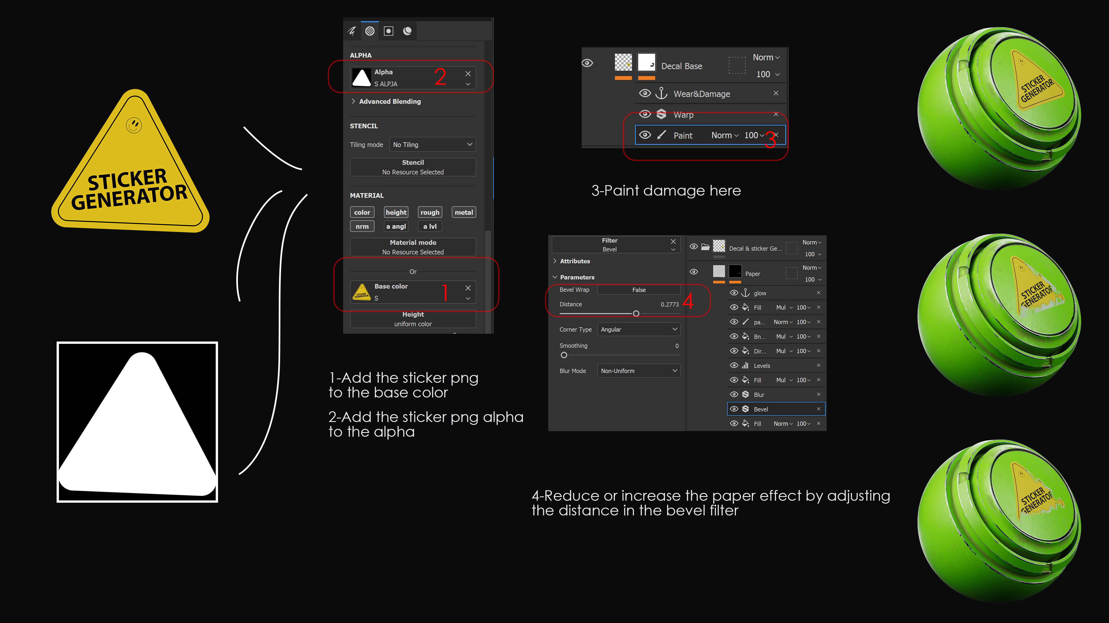Industrial Sign Decal vol 02 Sticker and Decal generator Texture | CGTrader