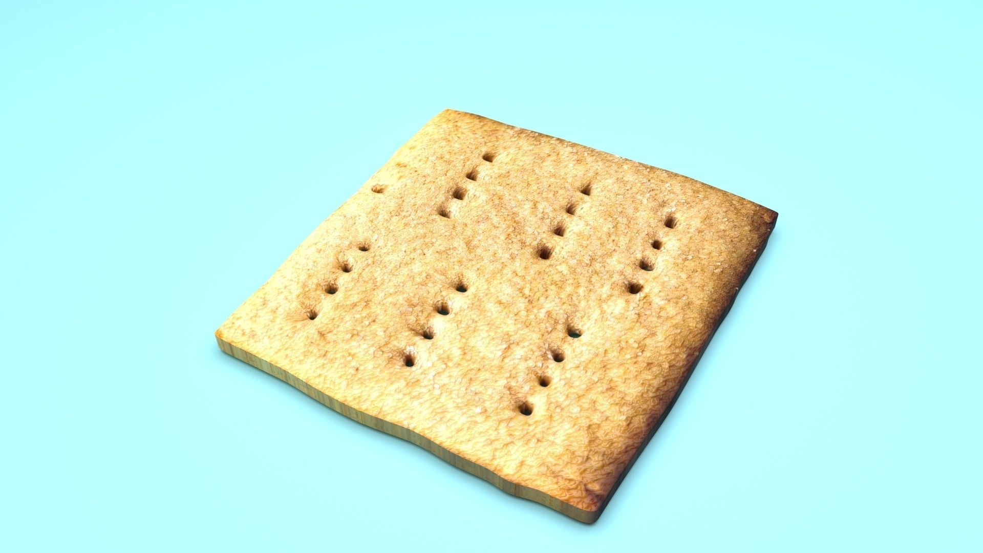 Graham Cracker 3D model | CGTrader