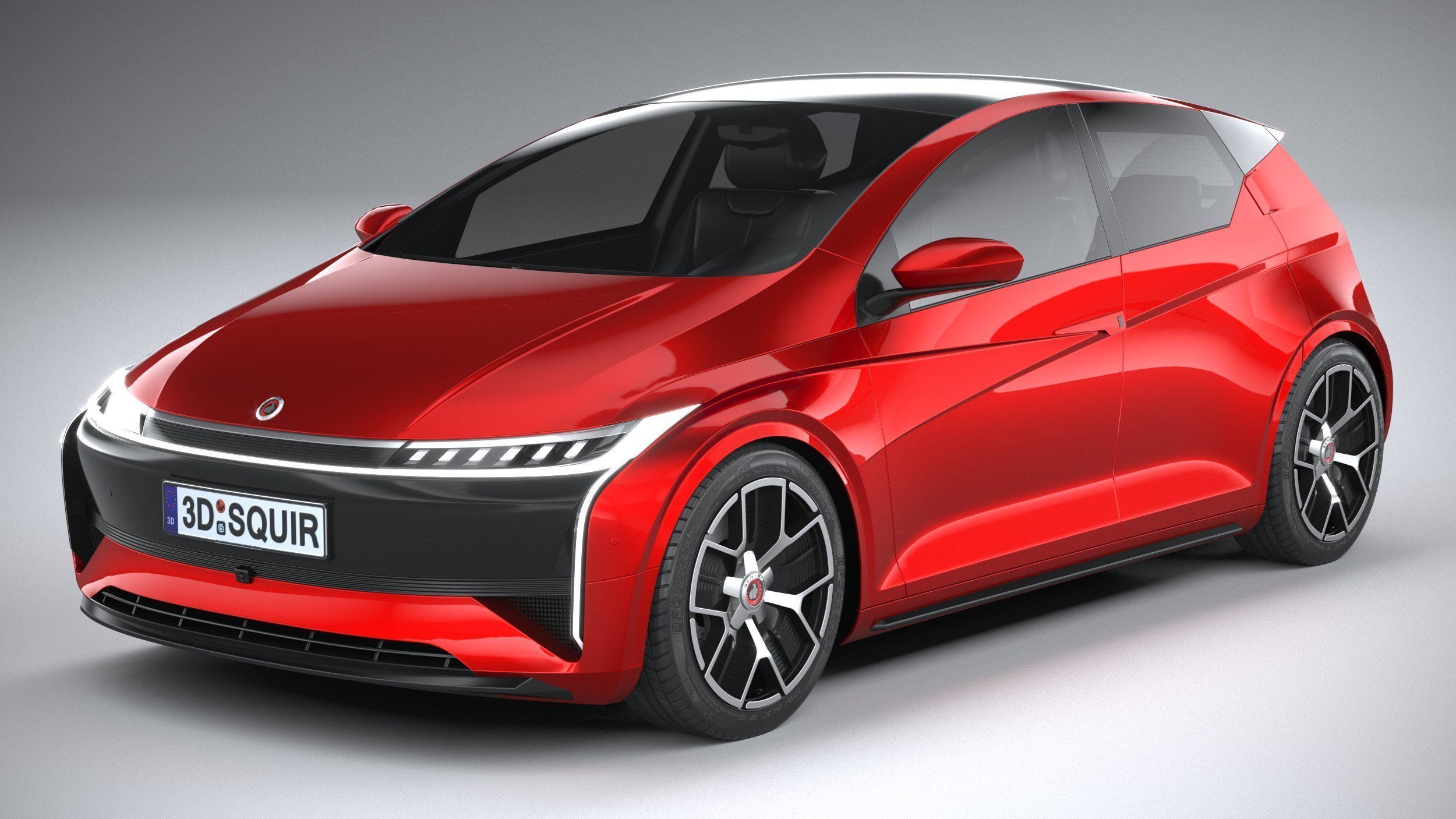 Generic Hatchback EV v3 2022 3D model | CGTrader