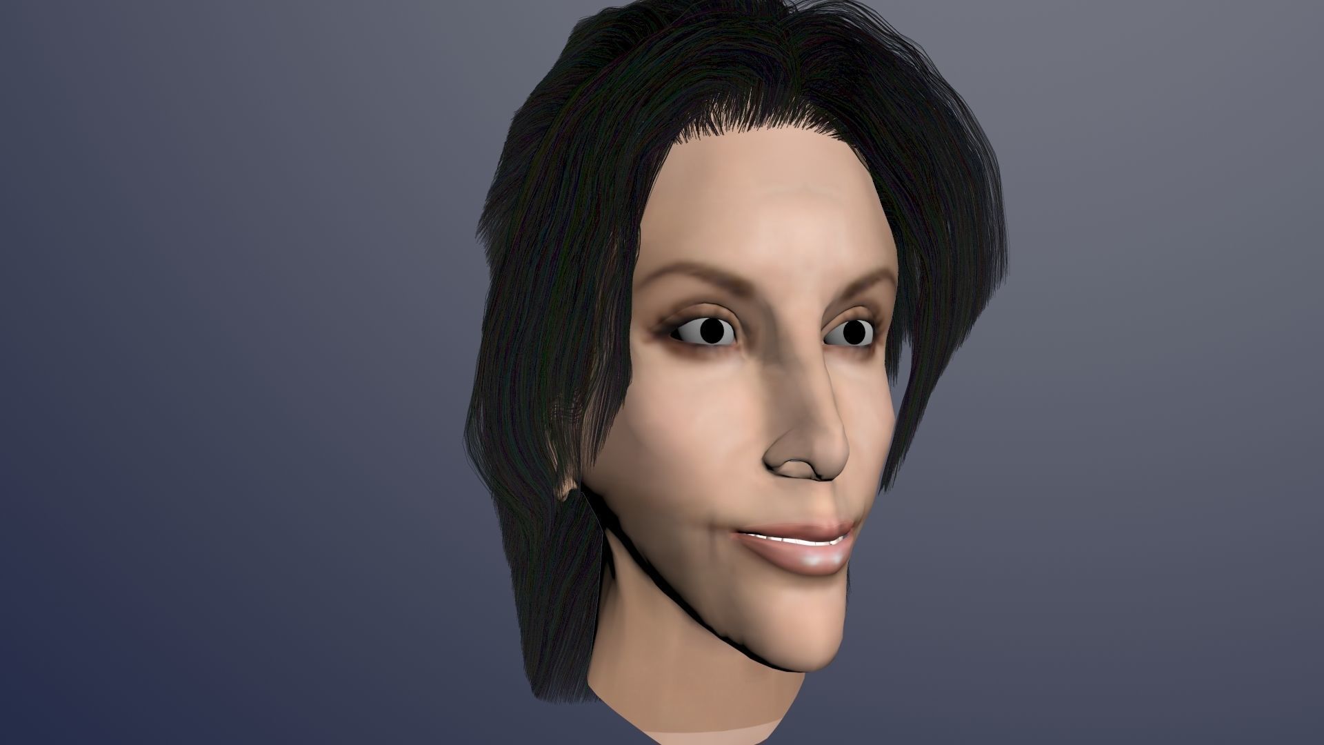 woman-head-gina 3D model rigged | CGTrader