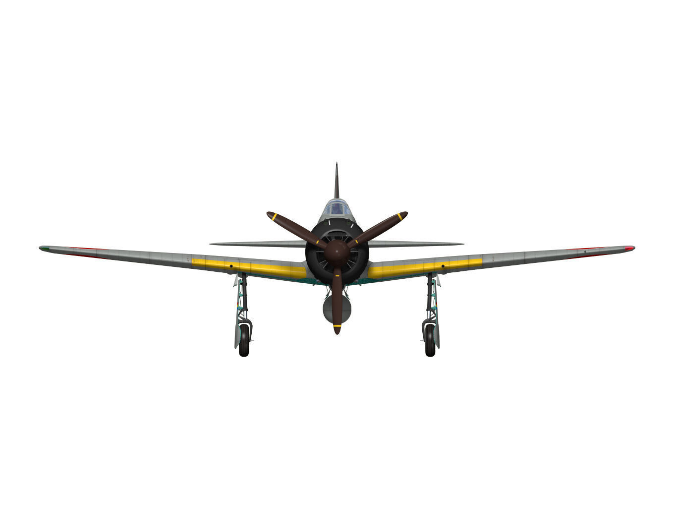 A6M3 Zero fighter Type 32 Hamp 3D model | CGTrader