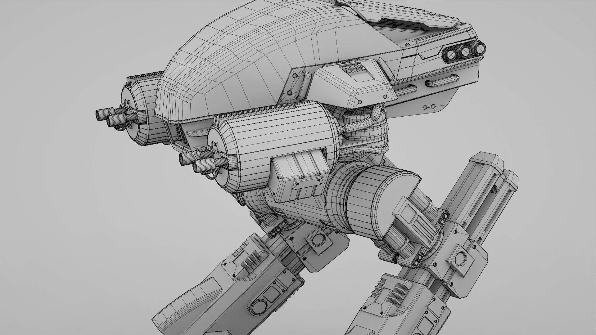 ROBOCOP rigged - animated 3D model animated rigged | CGTrader