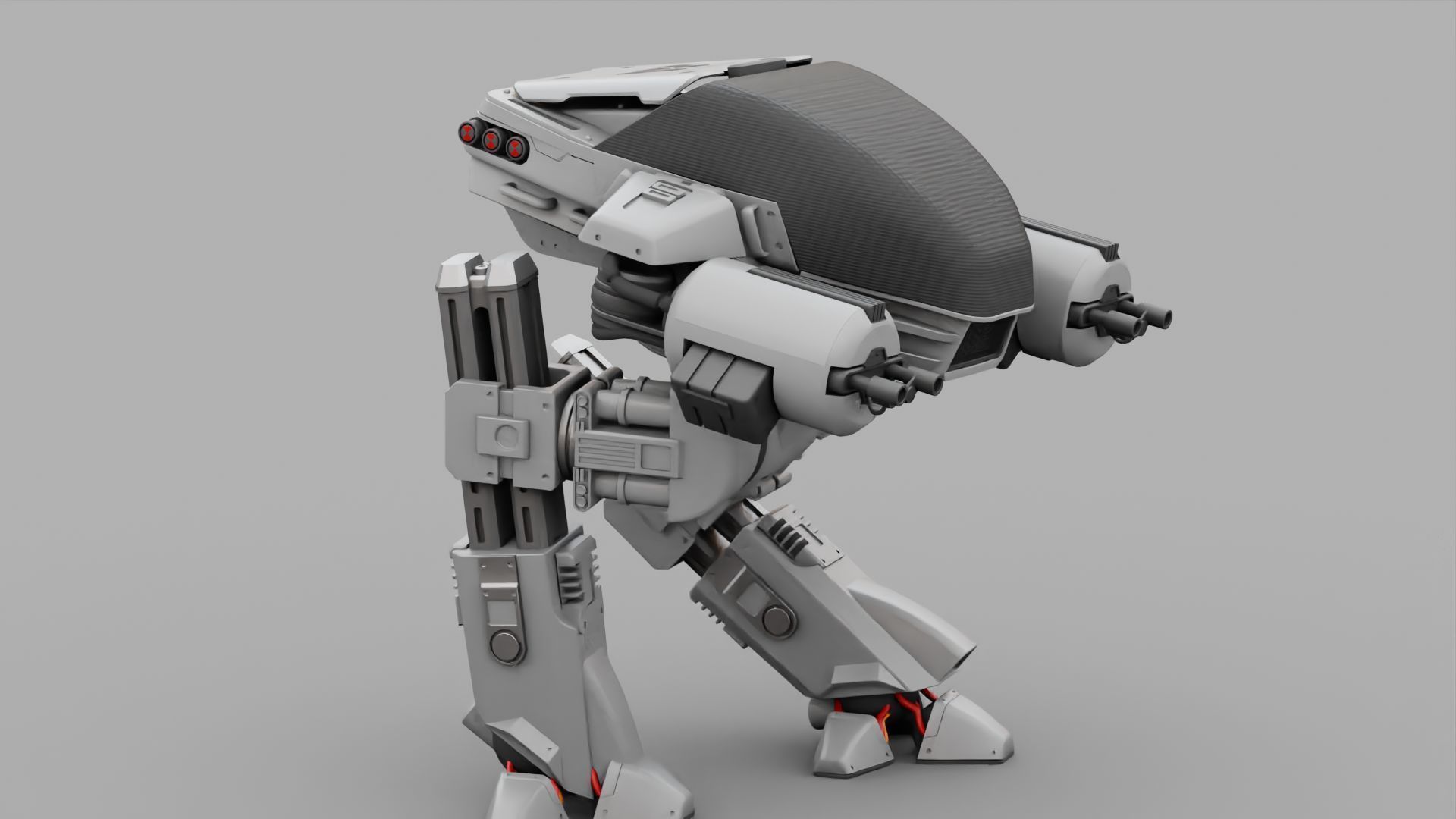 ROBOCOP rigged - animated 3D model animated rigged | CGTrader