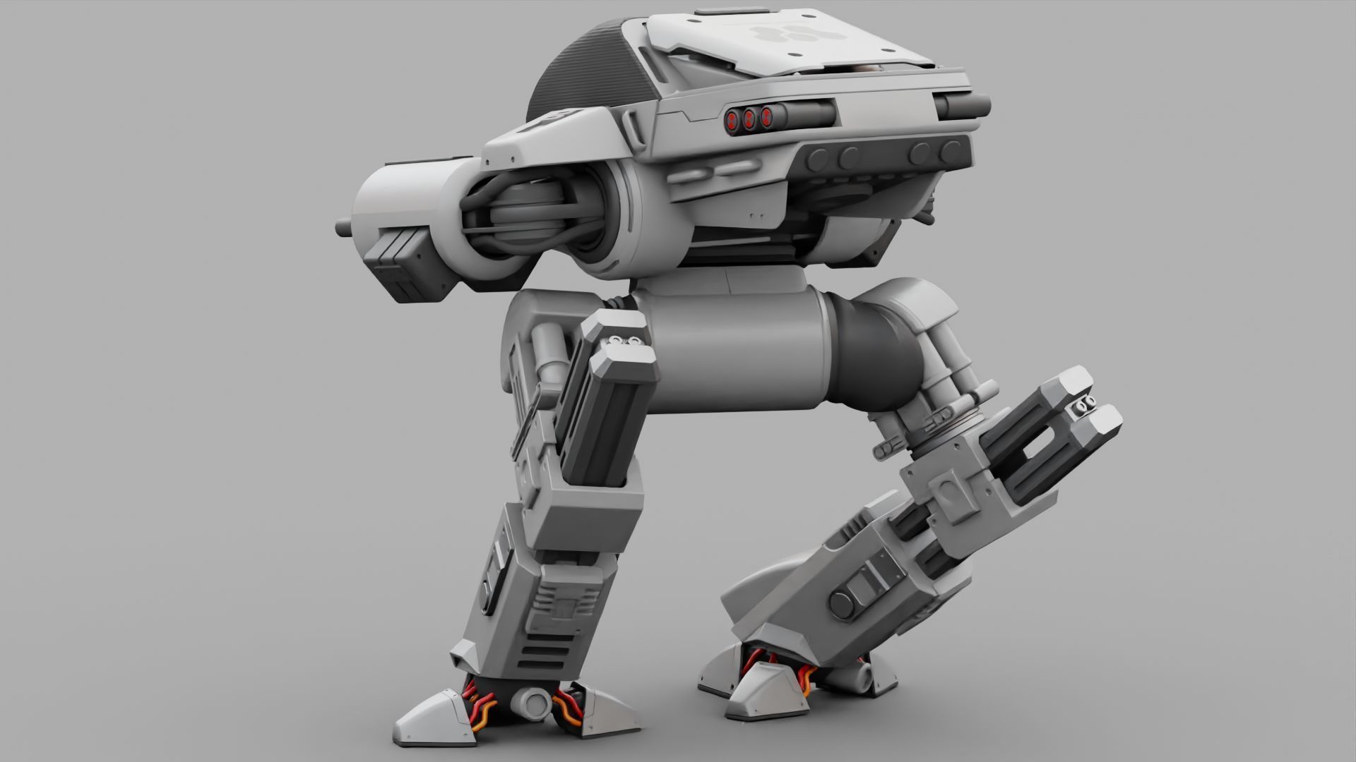 ROBOCOP rigged - animated 3D model animated rigged | CGTrader