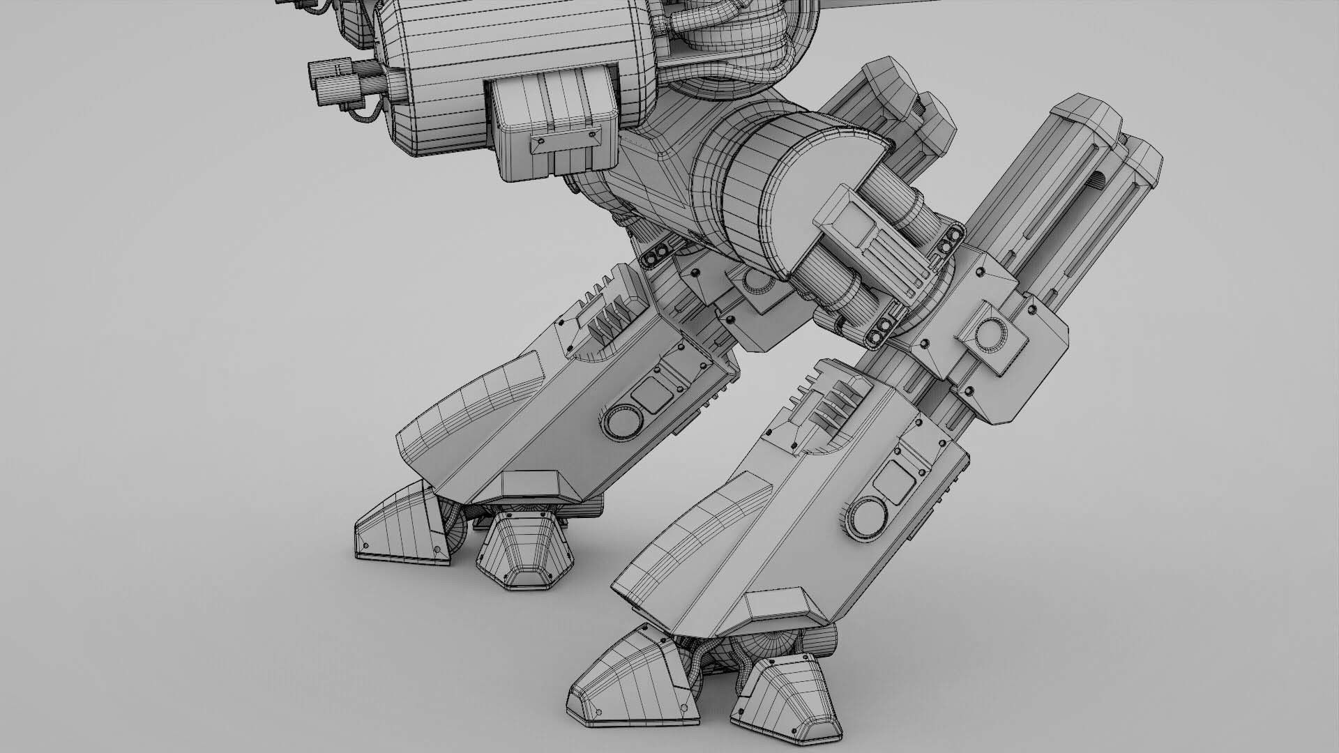 ROBOCOP rigged - animated 3D model animated rigged | CGTrader