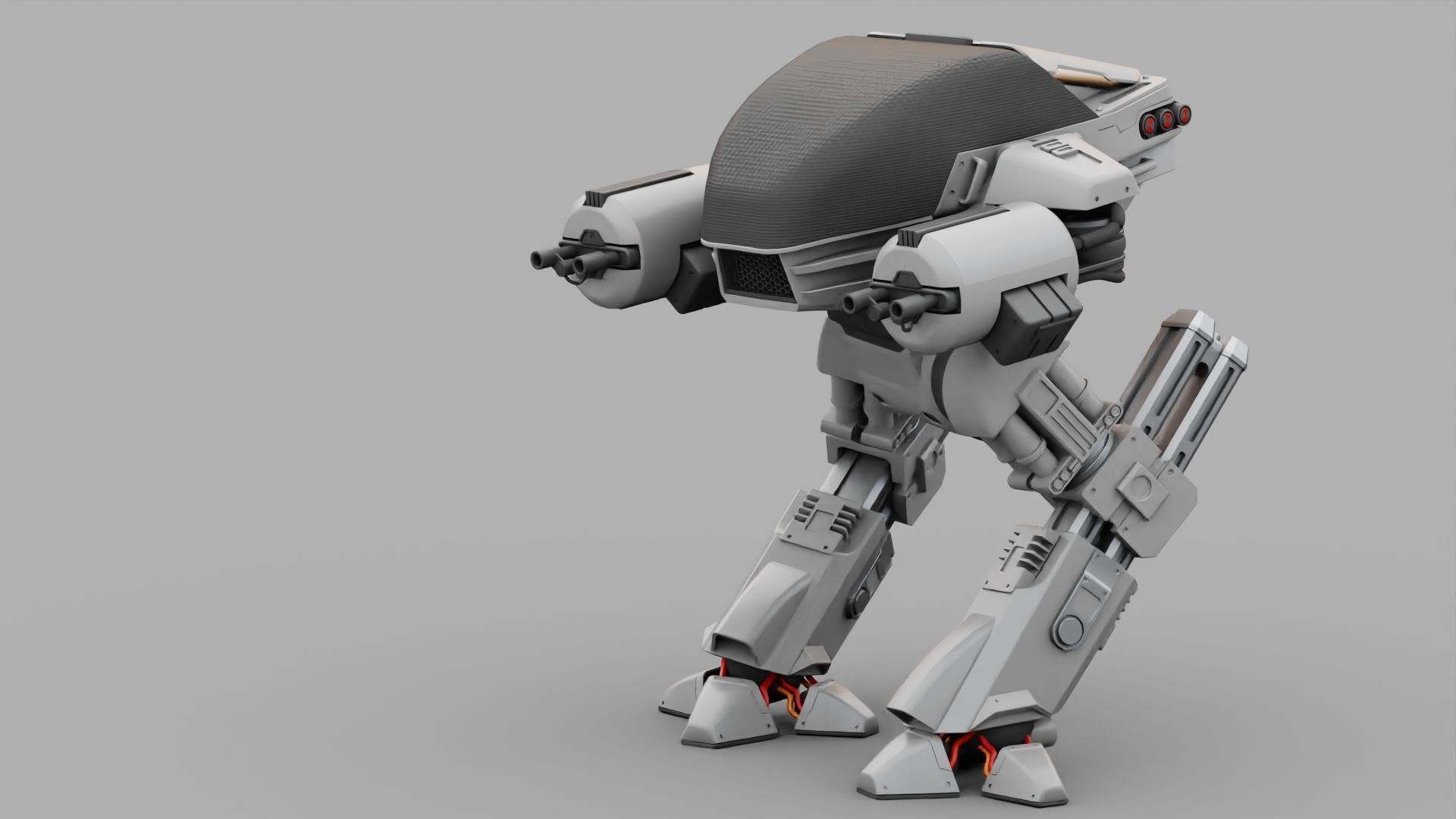 ROBOCOP rigged - animated 3D model animated rigged | CGTrader