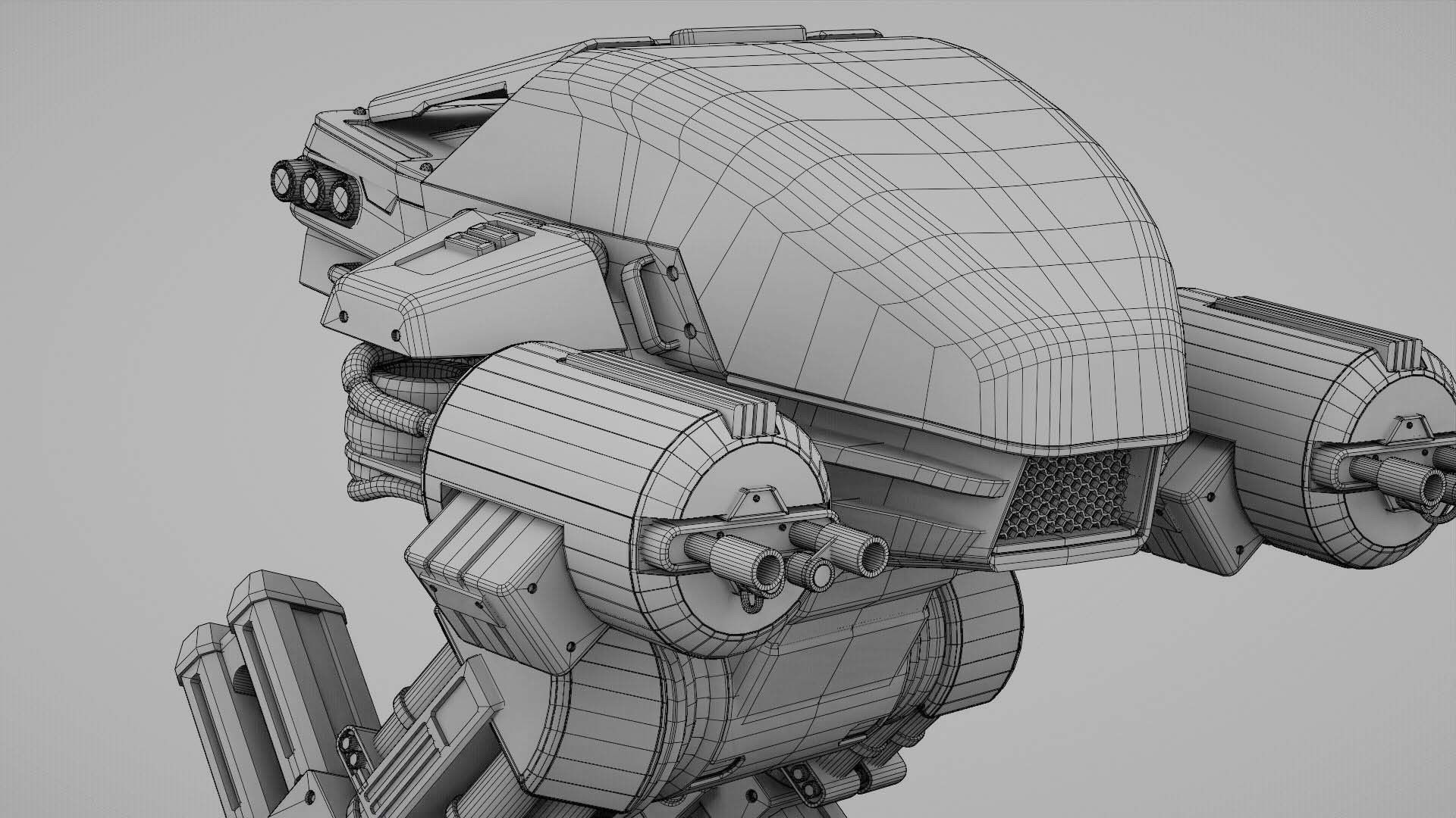 ROBOCOP rigged - animated 3D model animated rigged | CGTrader