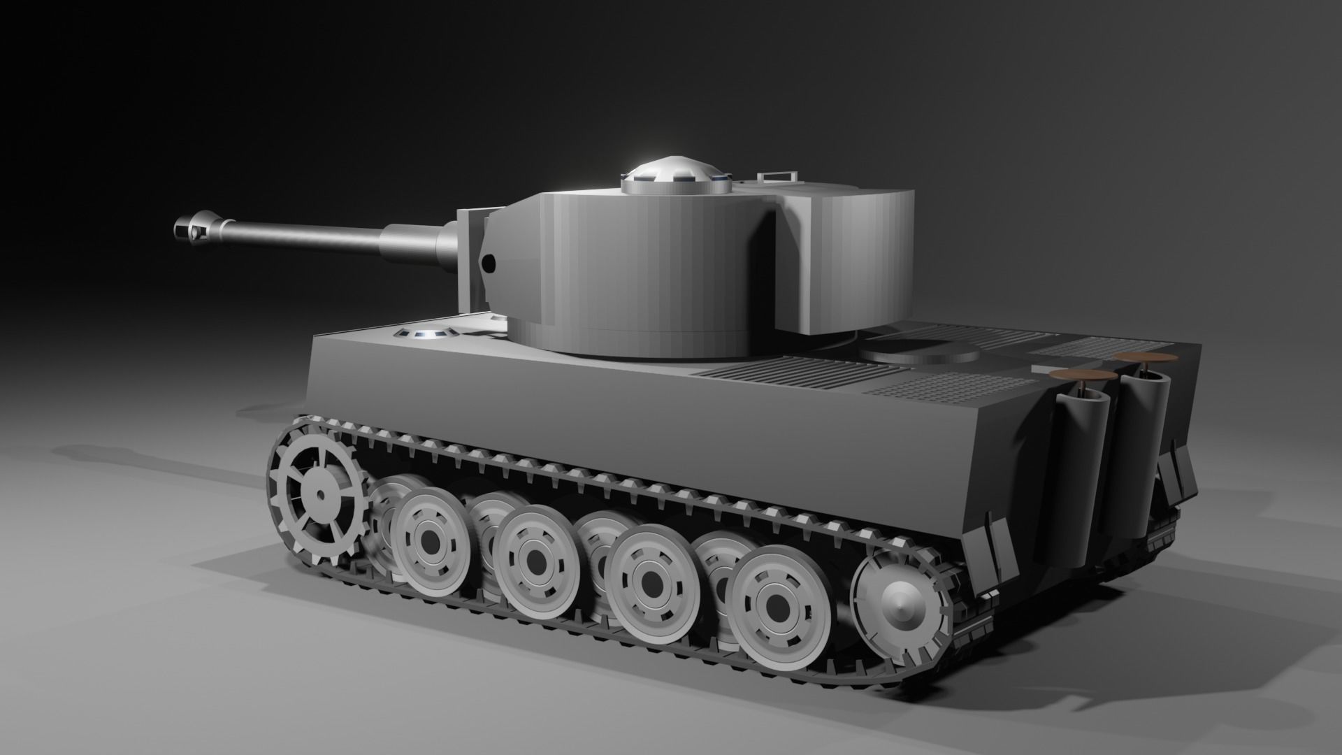 3D model Tiger 1 low poly VR / AR / low-poly | CGTrader