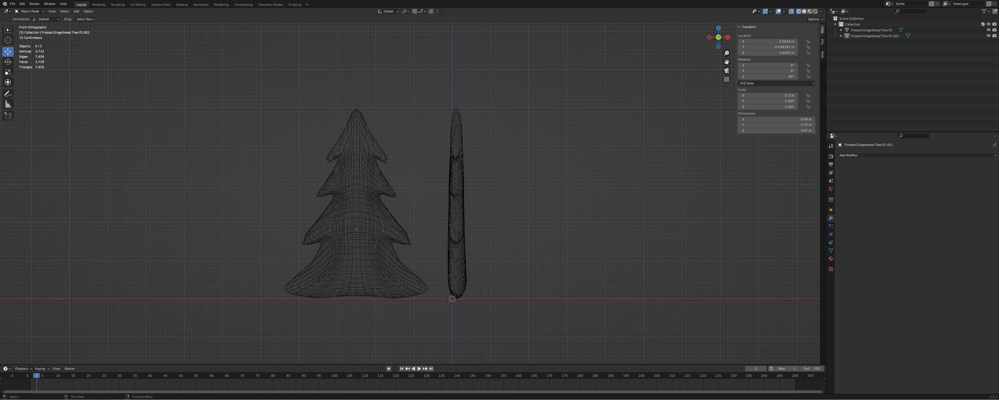 3D model Gingerbread Trees VR / AR / low-poly | CGTrader
