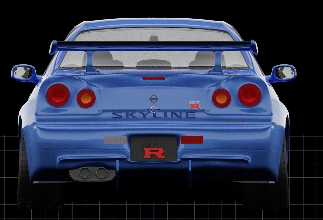 JDM r34 skyline gtr 3D model | CGTrader