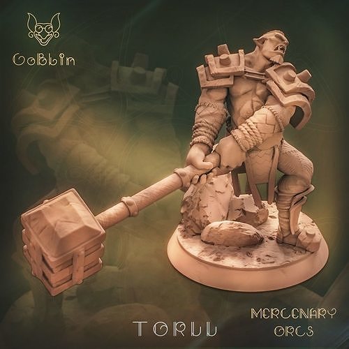 Orc Toruu - Mercenary Orcs 3D model 3D printable | CGTrader