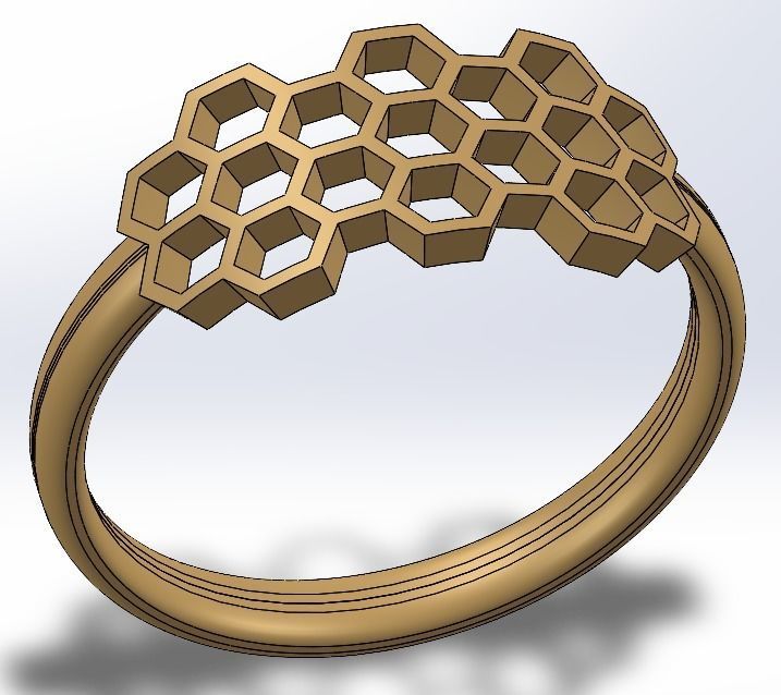 honeycomb curved 3D model 3D printable | CGTrader