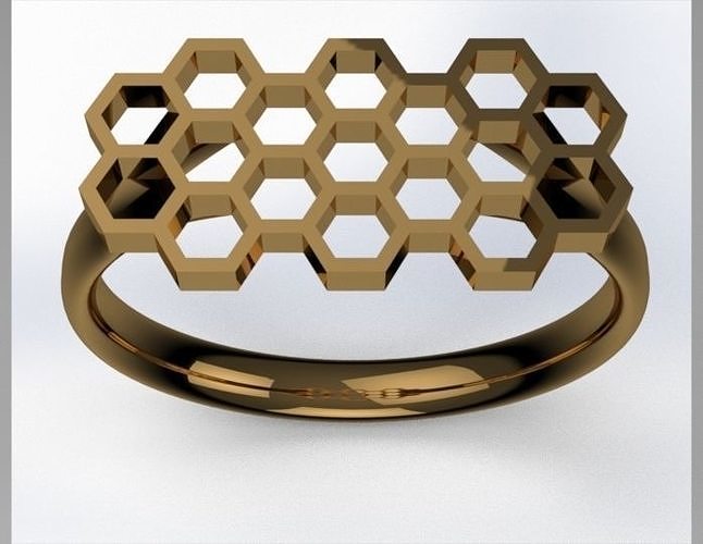Honeycomb flat 3D model 3D printable | CGTrader