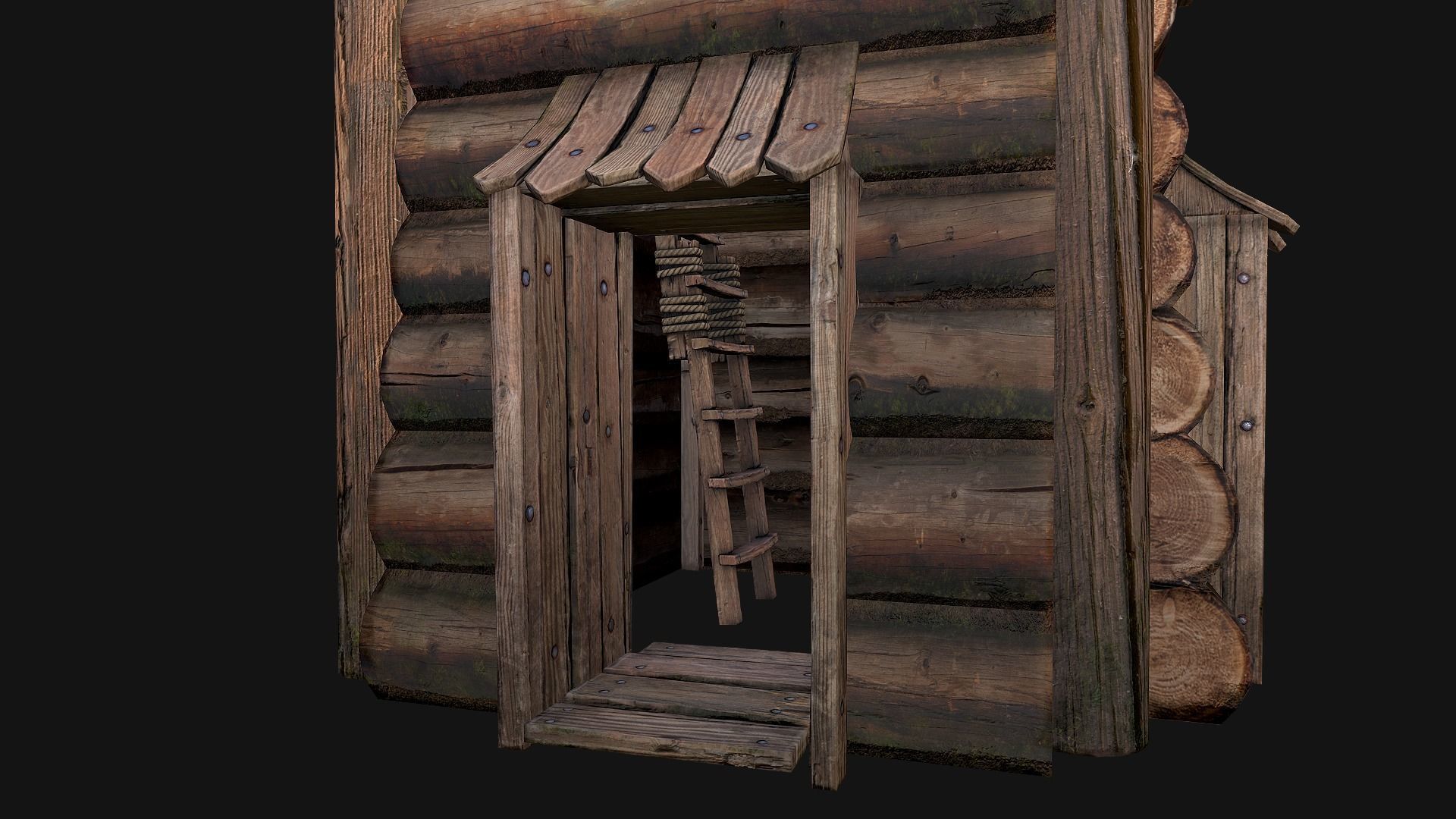 3D model Medieval Wooden Fort Castle Constructor VR / AR / low-poly ...