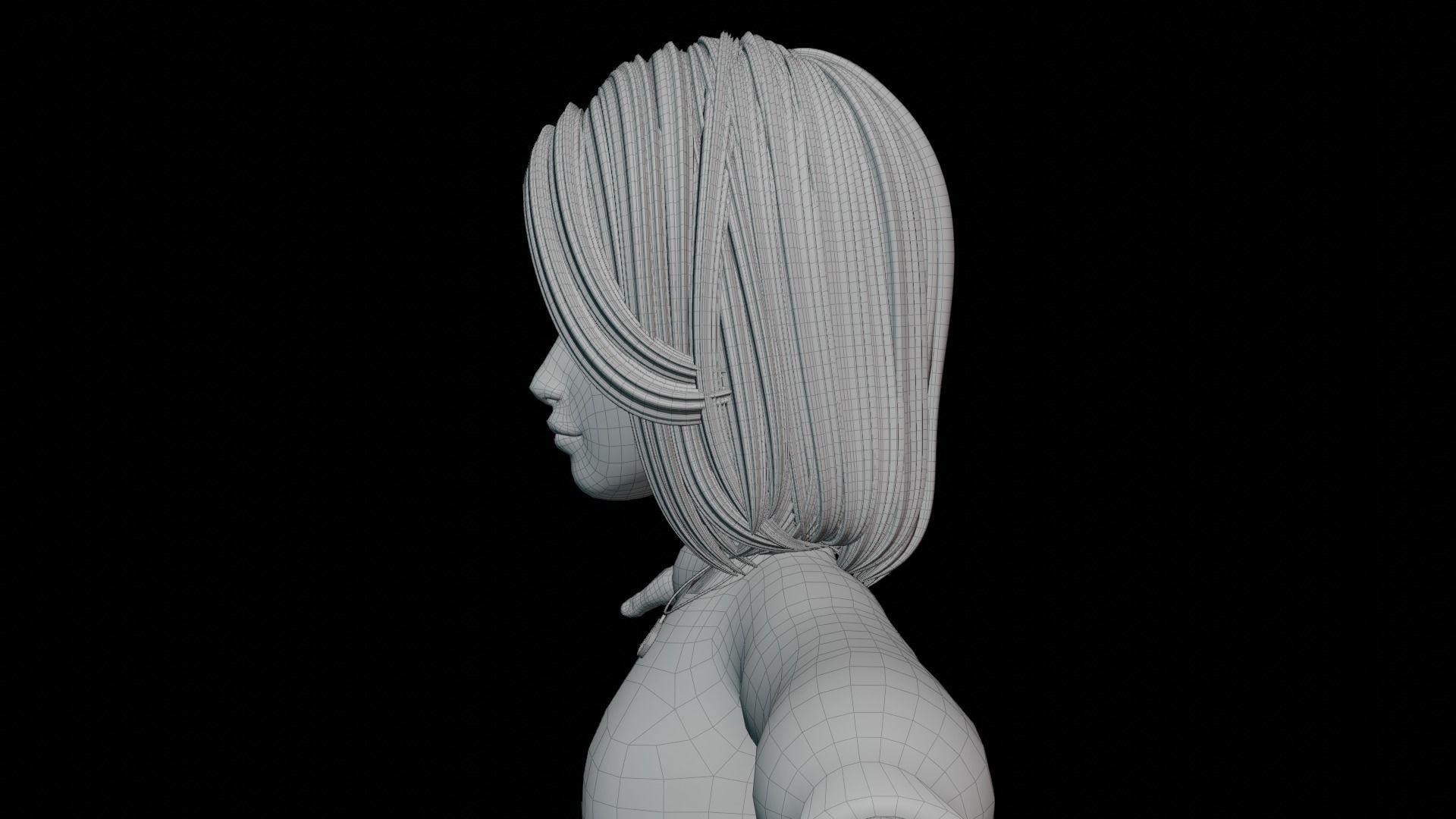 3D model Cartoon Woman- Fully Rigged VR / AR / low-poly | CGTrader