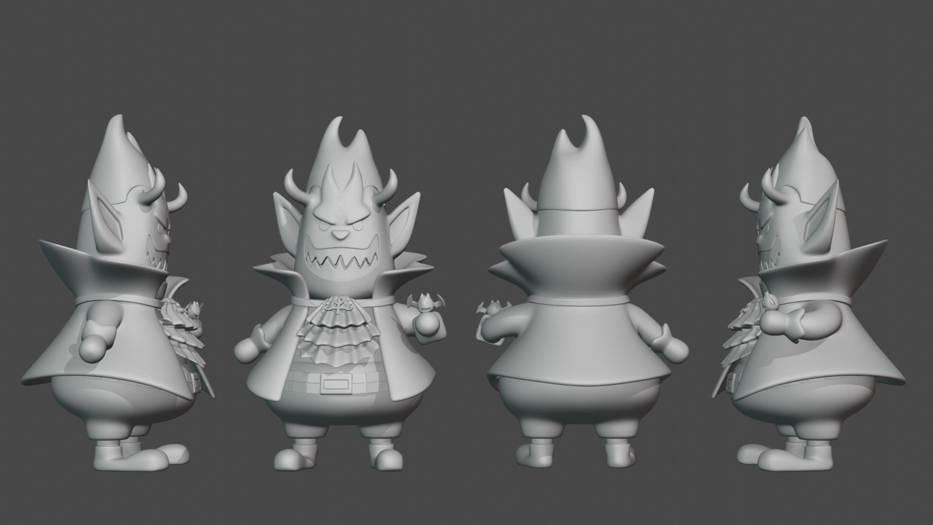 Gecko Moria Chibi - One Piece 3D model 3D printable | CGTrader