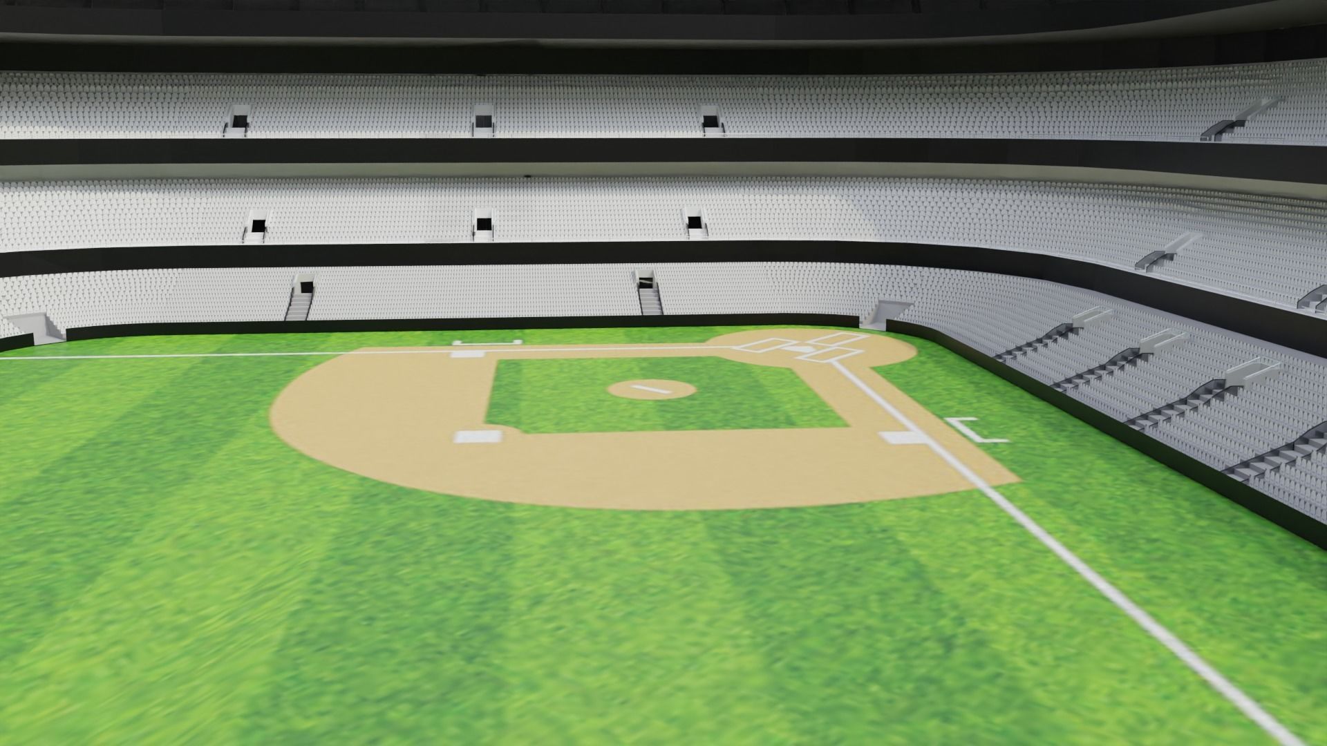 3D model Baseball Stadium VR / AR / low-poly | CGTrader