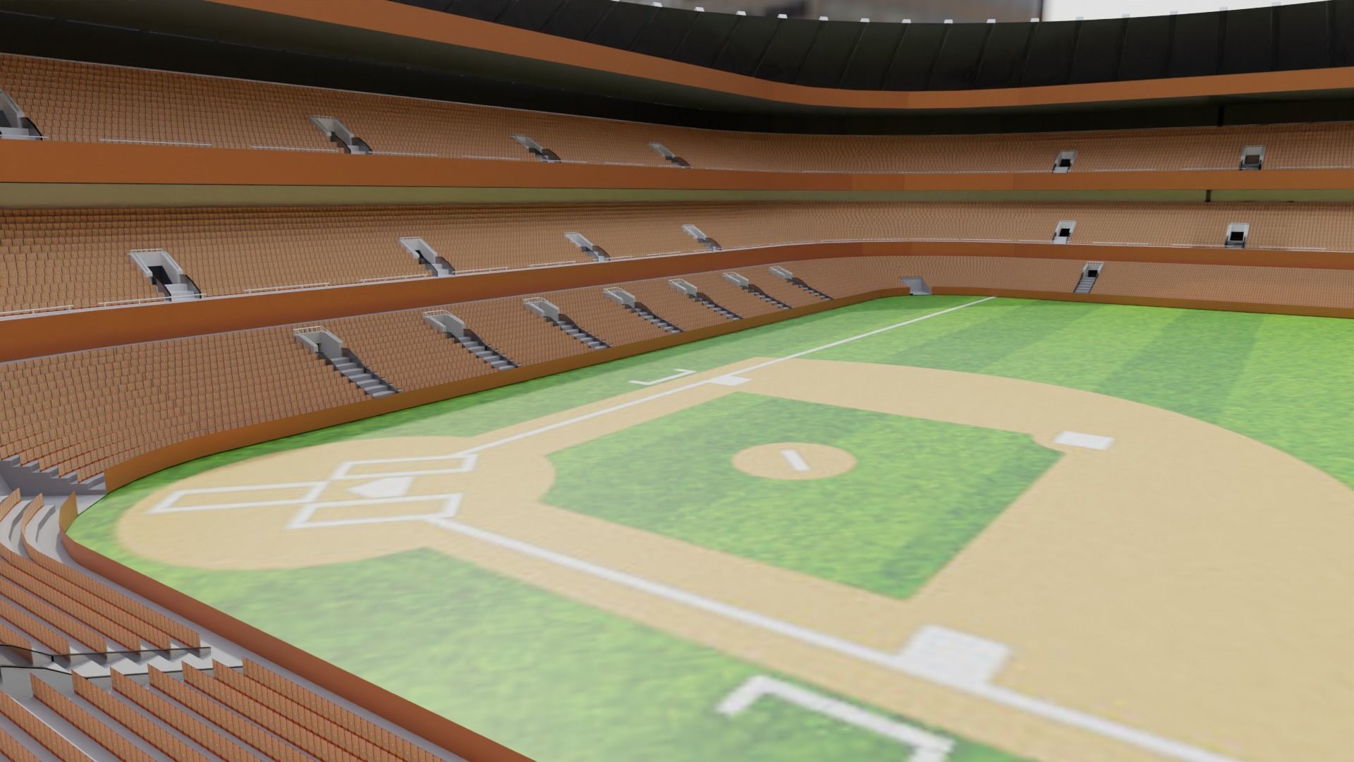 3D model Baseball Stadium VR / AR / low-poly | CGTrader