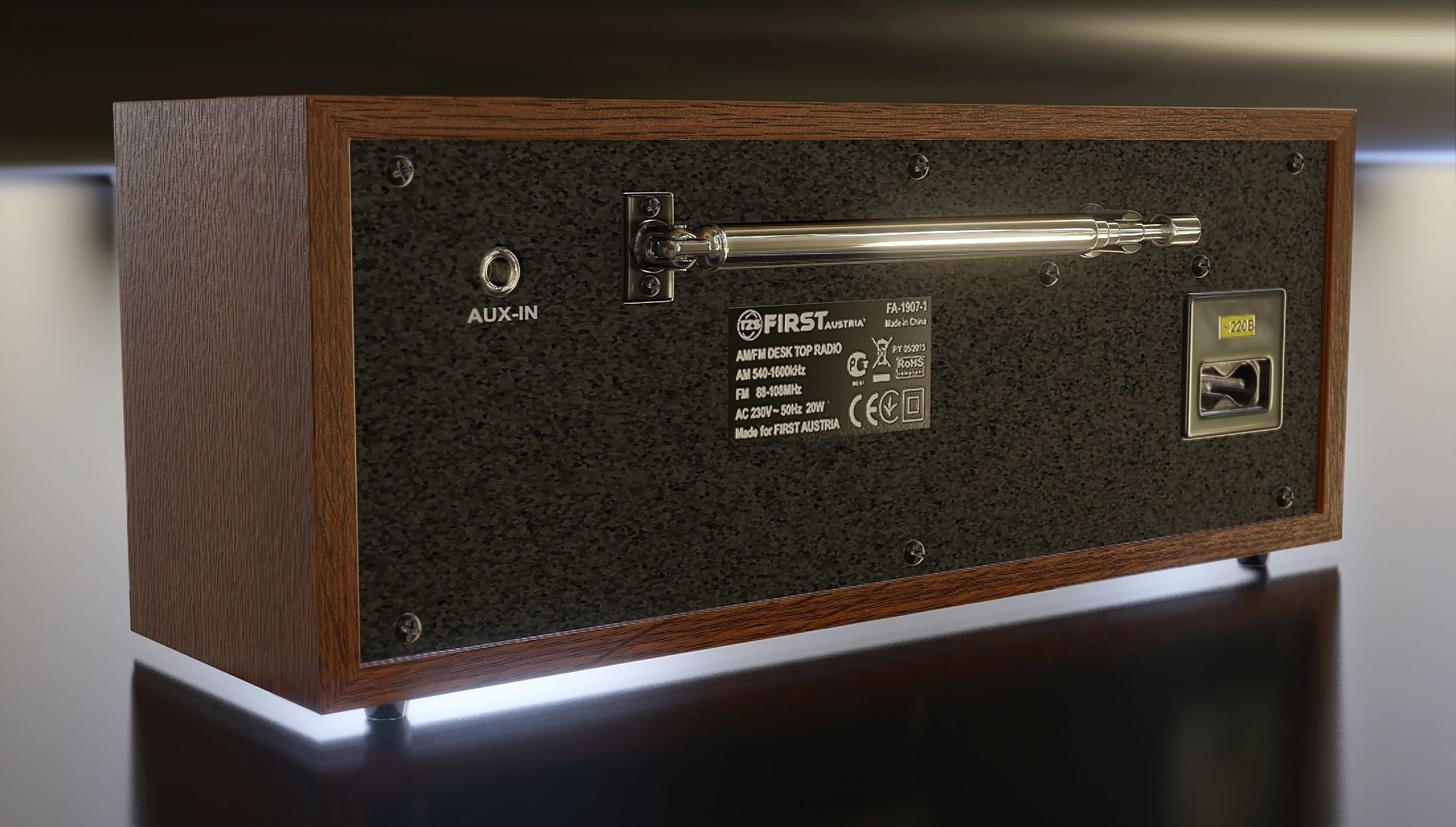 Analog radio receiver First Fa 1907 free 3D model | CGTrader
