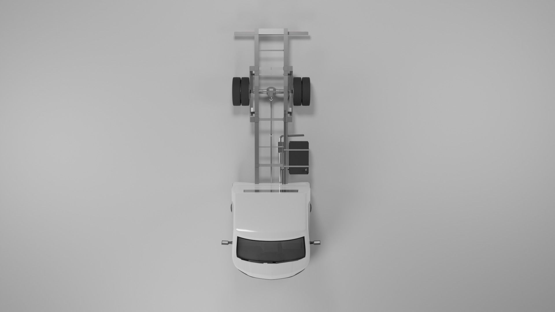 Cargo van with platform of the nineties free 3D model | CGTrader