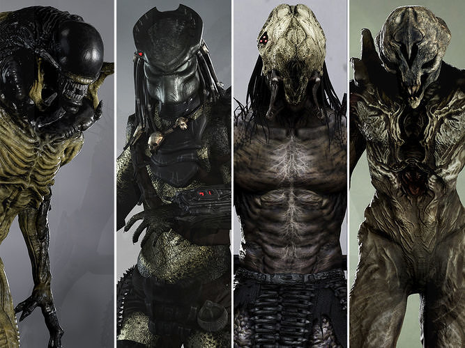 3D Model Collection Predators pack VR / AR / low-poly | CGTrader