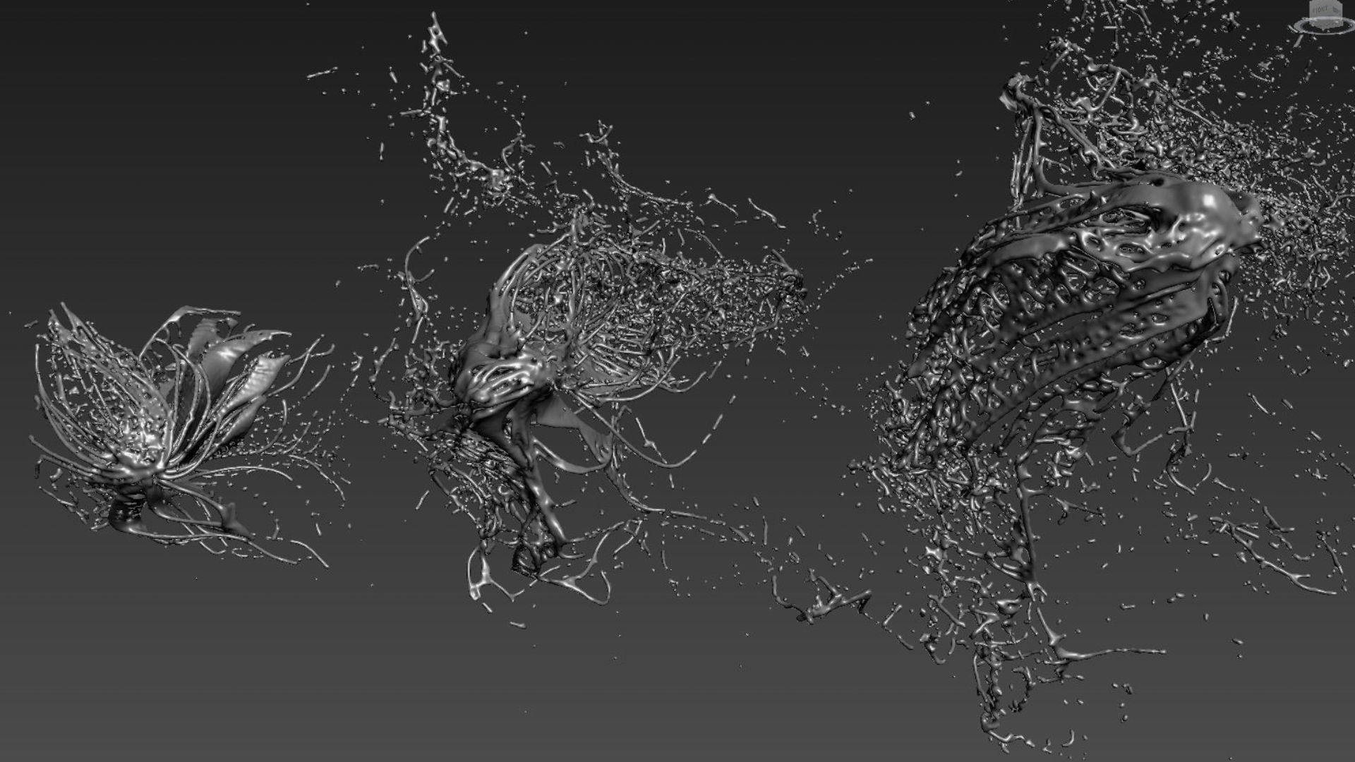 Water Splash Animation and Model 3D model animated | CGTrader