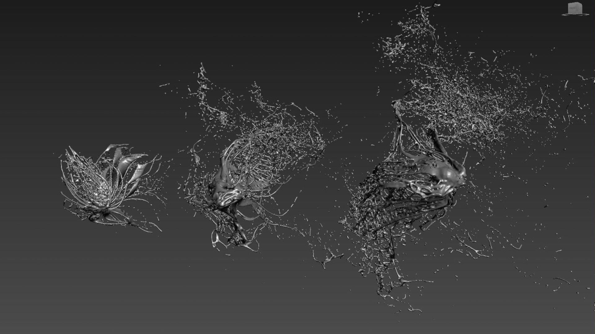 Water Splash Animation and Model 3D model animated | CGTrader