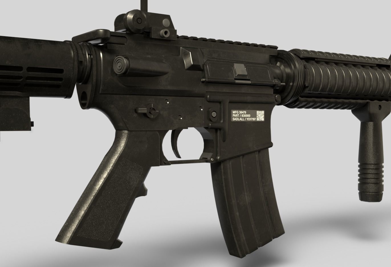 Ar-15 free 3D model | CGTrader