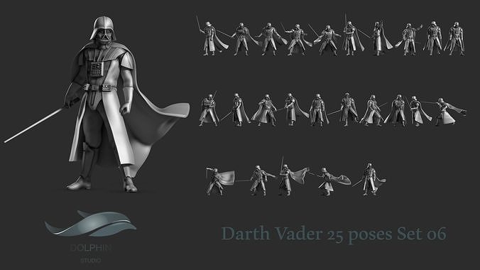 Darth Vader Figure Set 06 3D model 3D printable | CGTrader