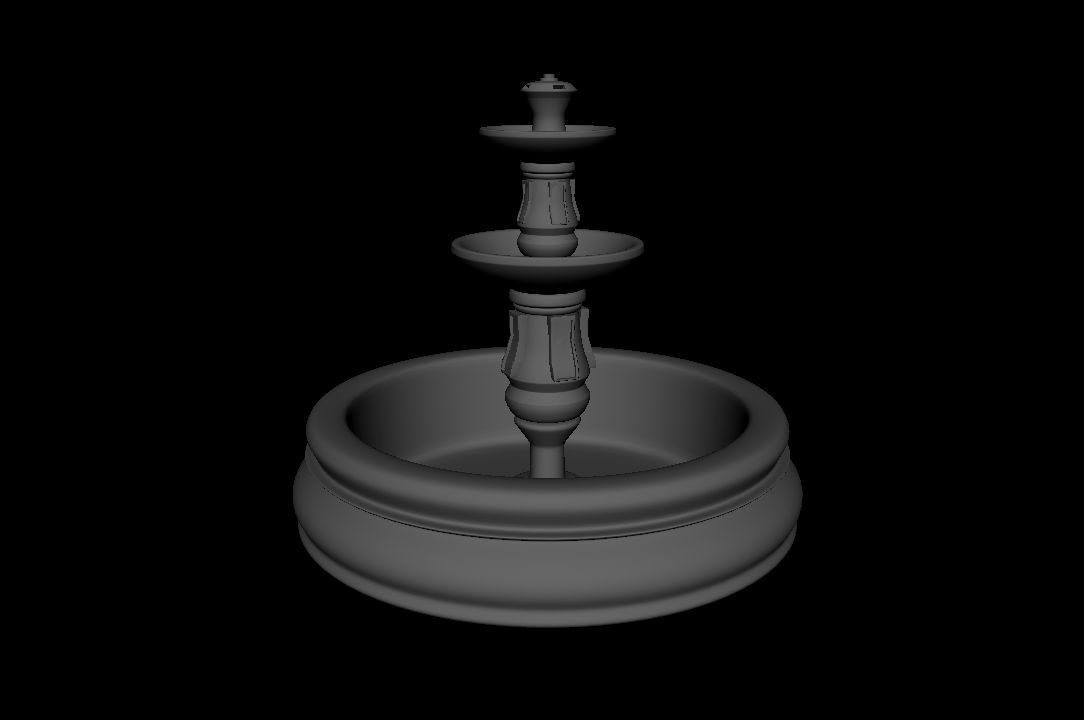 3D model fountain VR / AR / low-poly | CGTrader