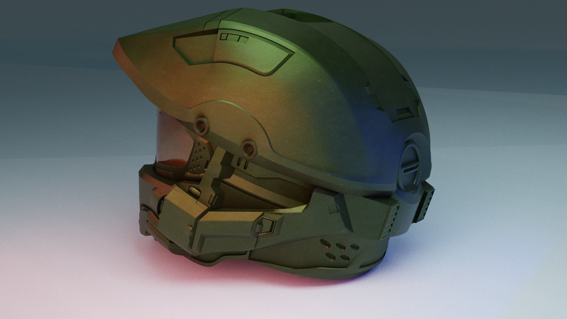 master chief helmet 3D model 3D printable | CGTrader